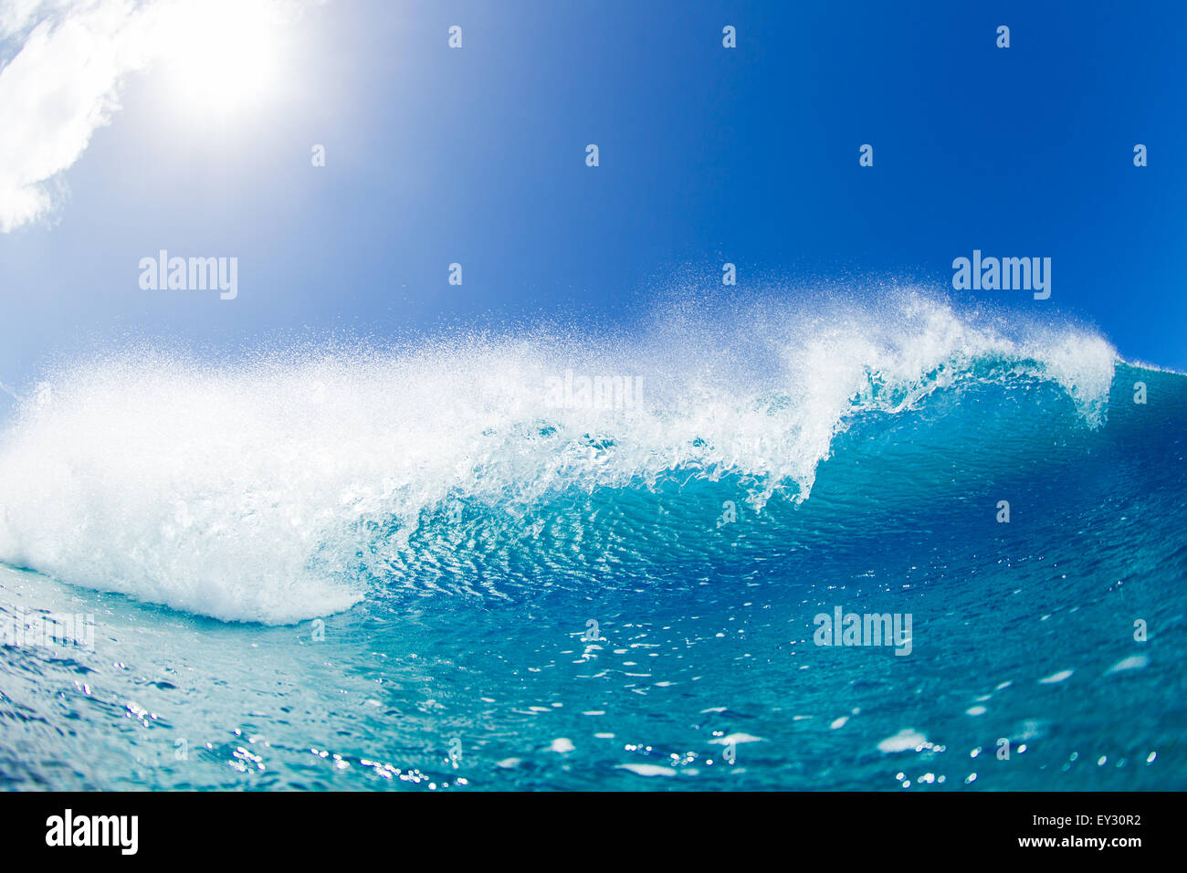 Blue Ocean Wave Stock Photo - Alamy