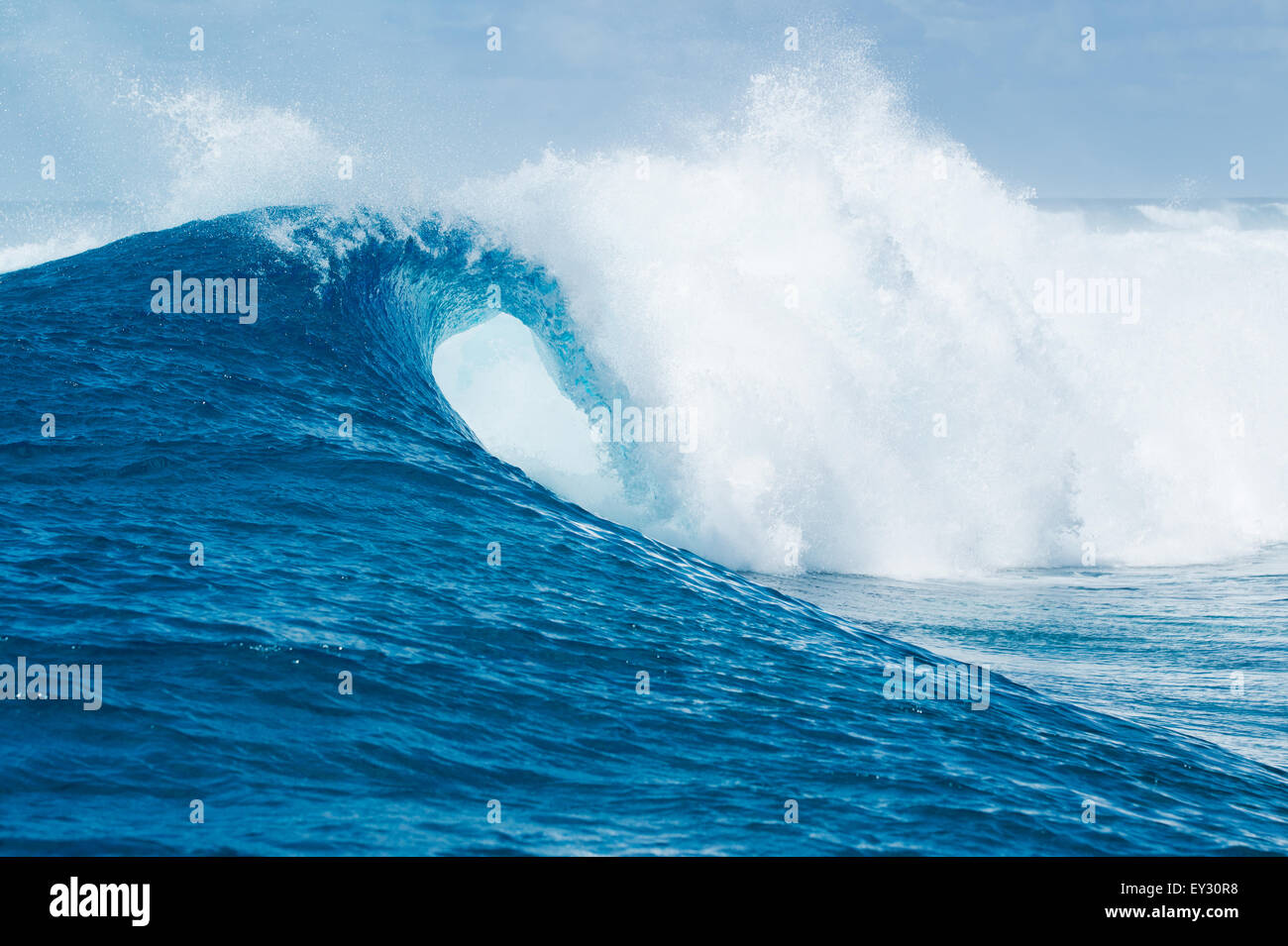 Blue Ocean Wave Stock Photo - Alamy