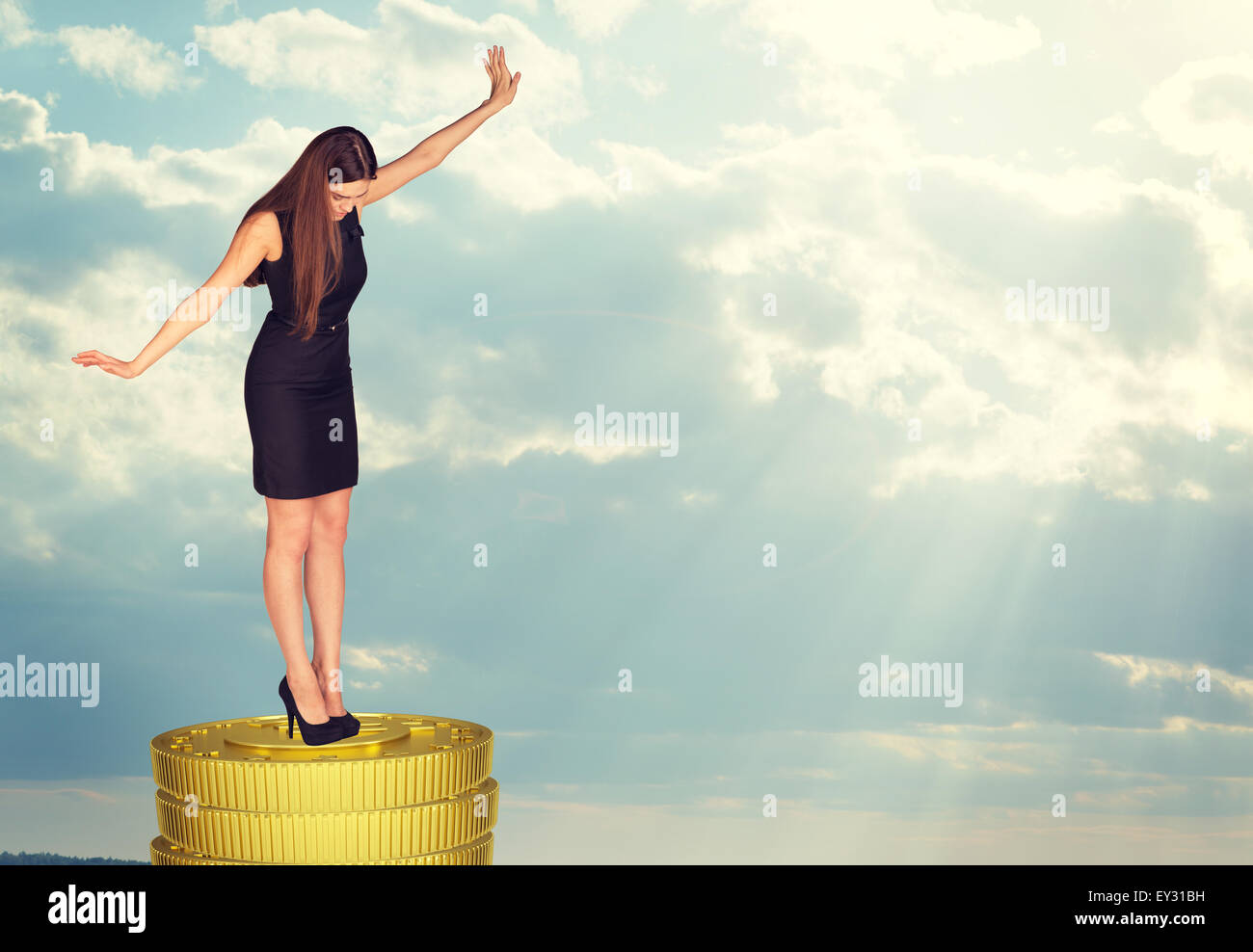Standing in coins hi-res stock photography and images - Alamy
