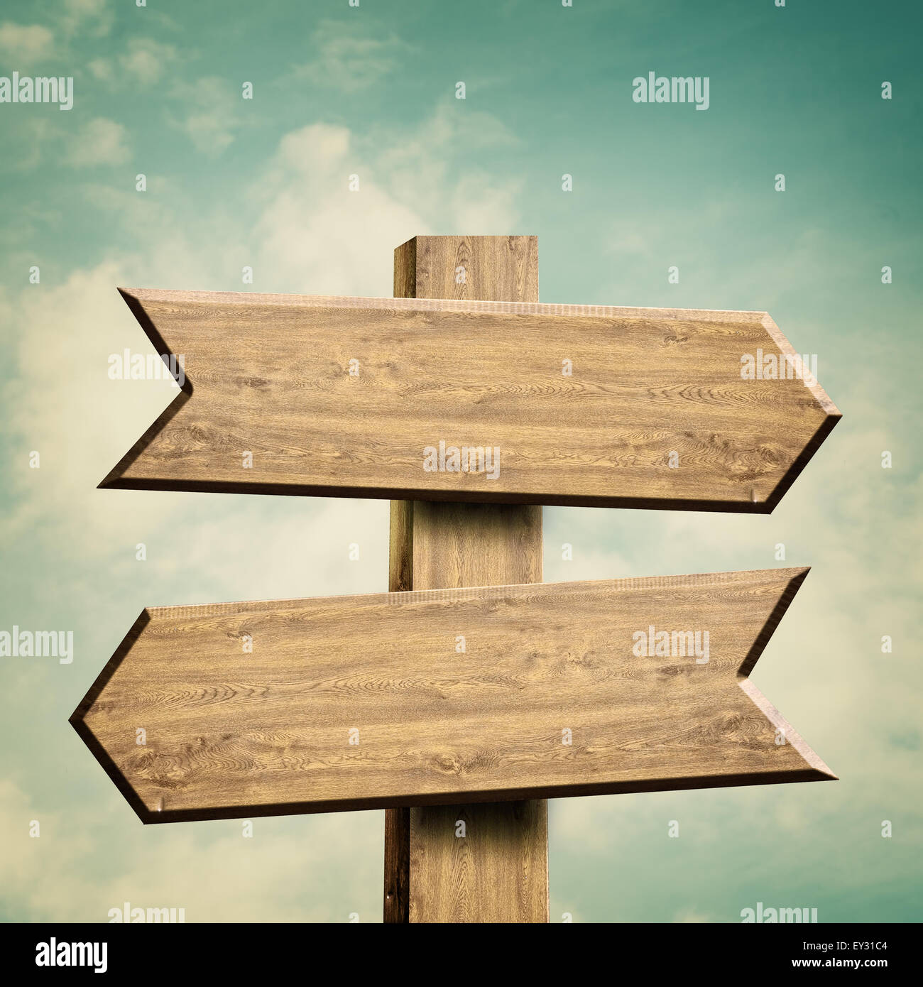 Wooden sign over abstract natural backgrounds Stock Photo - Alamy
