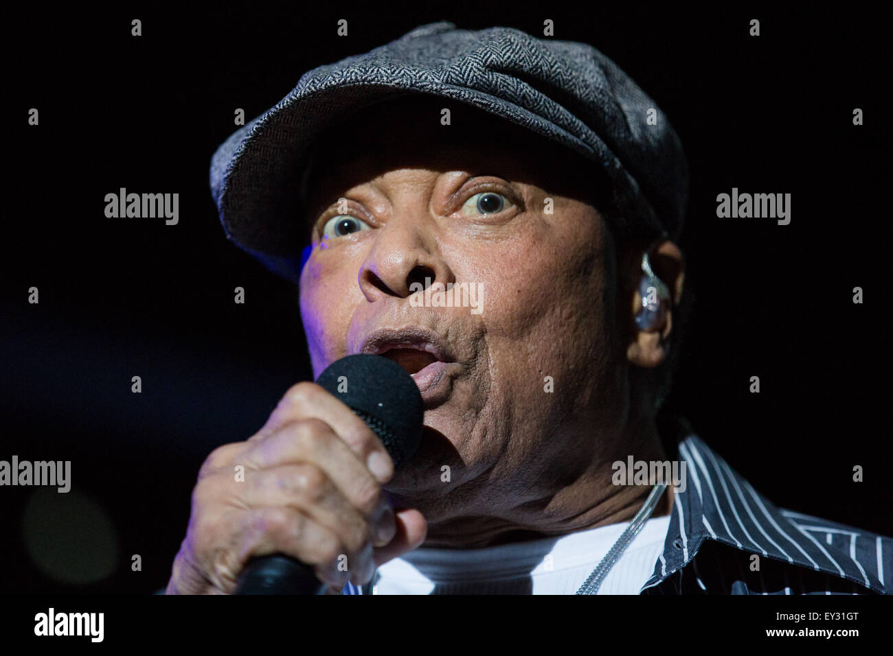 Turin, Italy. 19th July, 2015. The American singer Al Jarreau (Alwyn ...