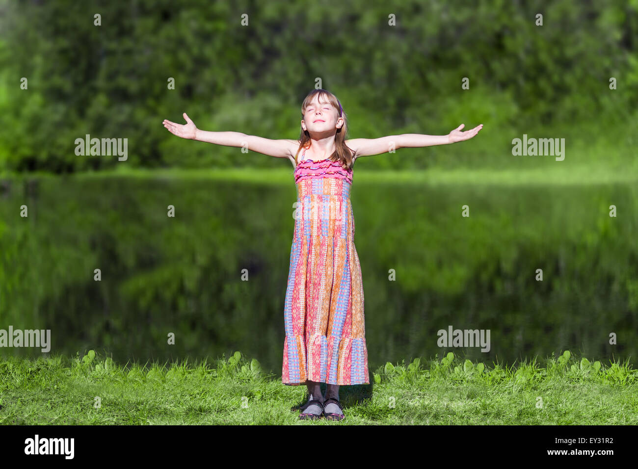 Summer joy - lovely girl Stock Photo - Alamy