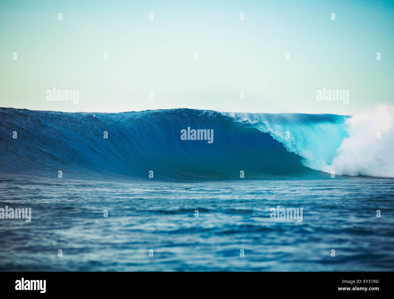 Blue Ocean Wave Stock Photo - Alamy
