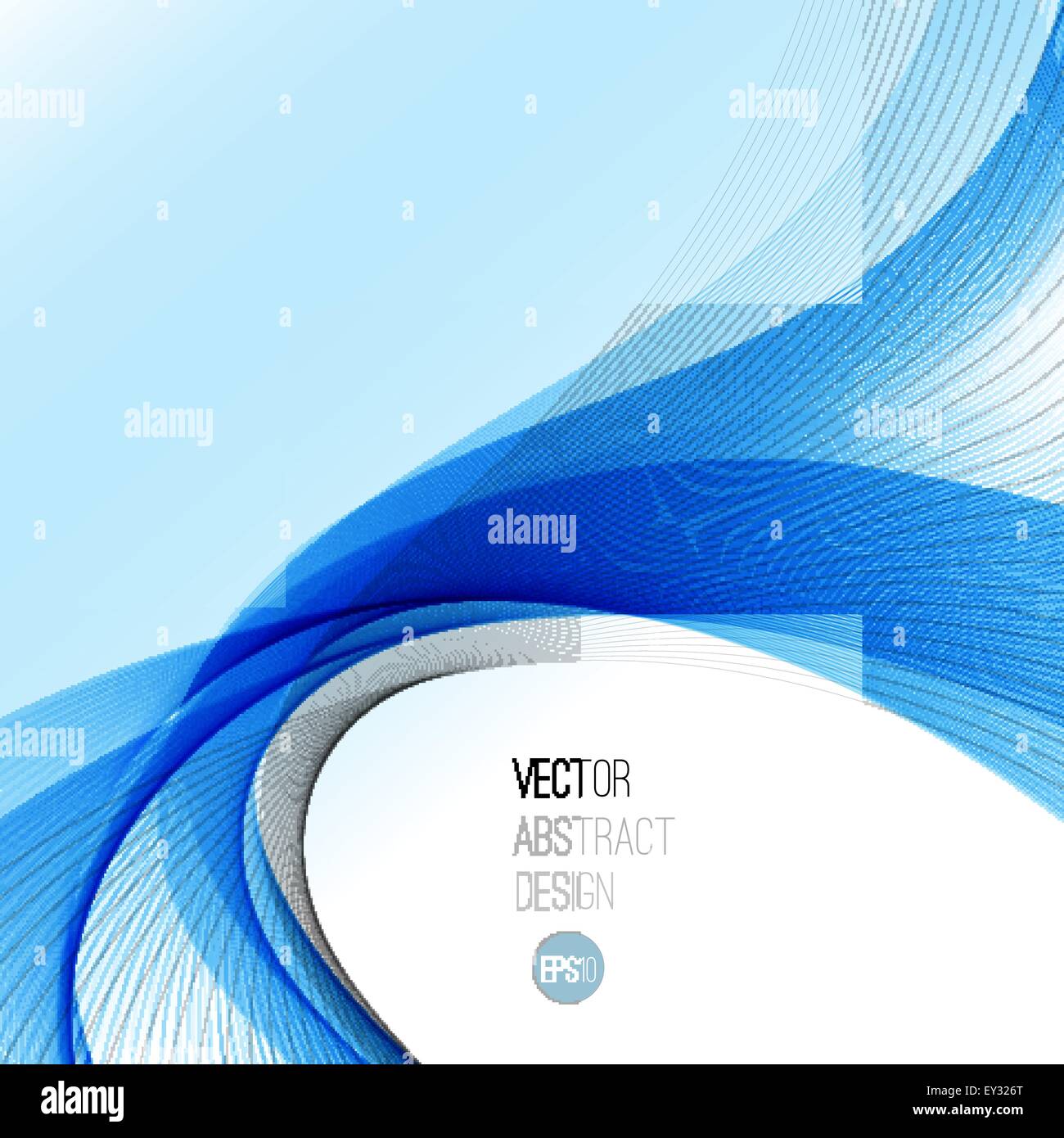 Smooth wave stream line abstract header layout. Vector illustration ...