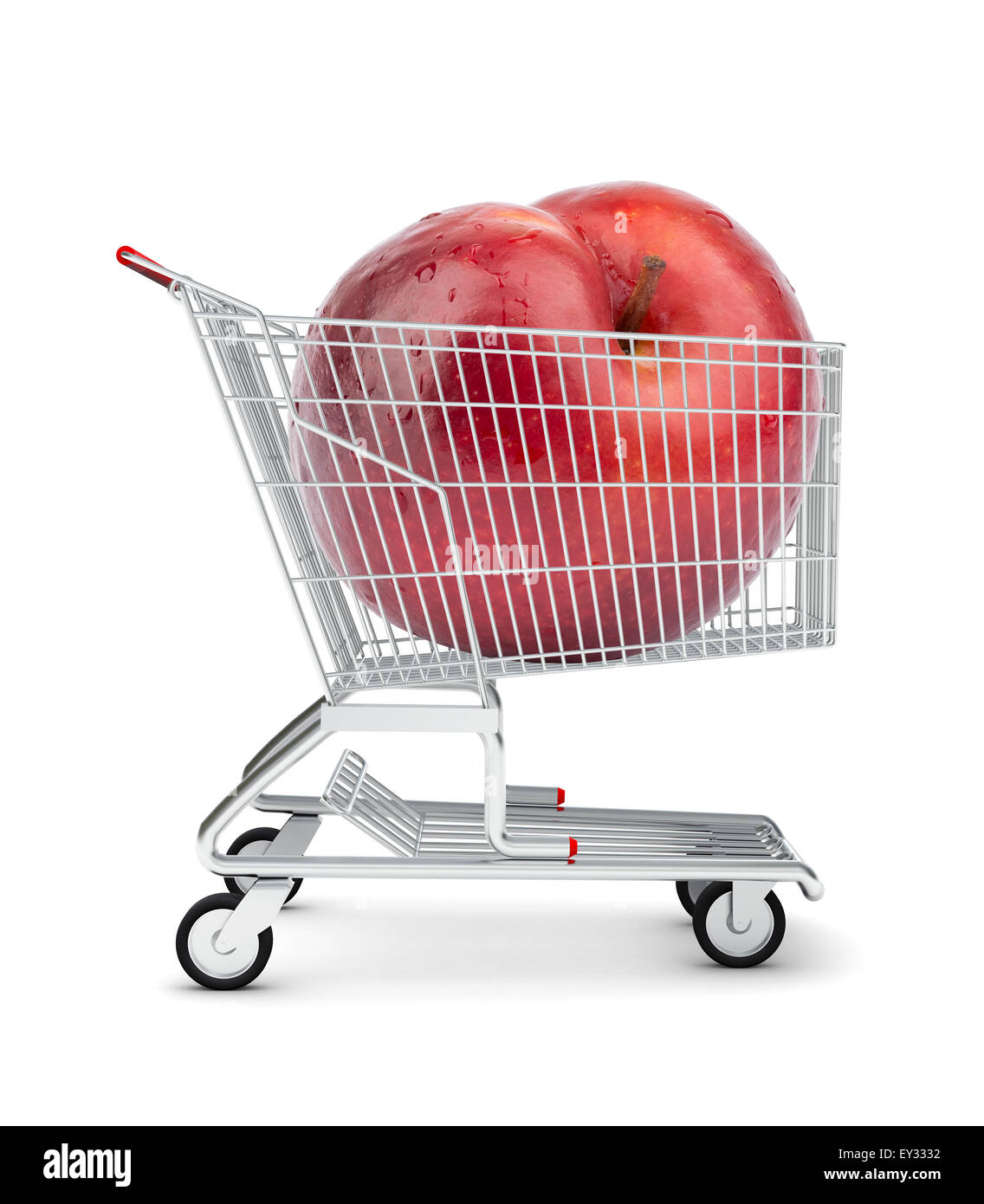 Nectarine in shopping cart Stock Photo - Alamy