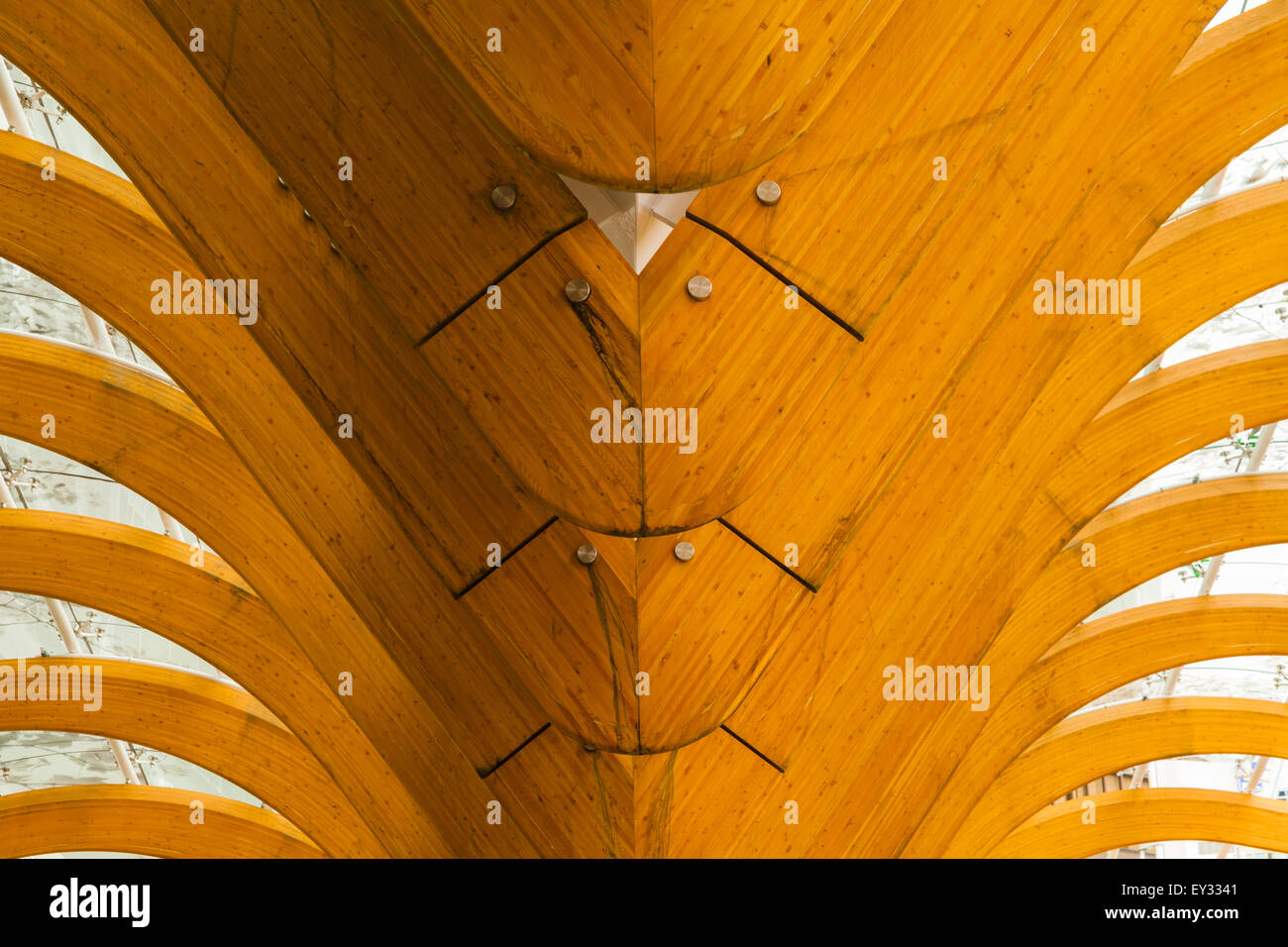 Curved wood roof hi-res stock photography and images - Alamy