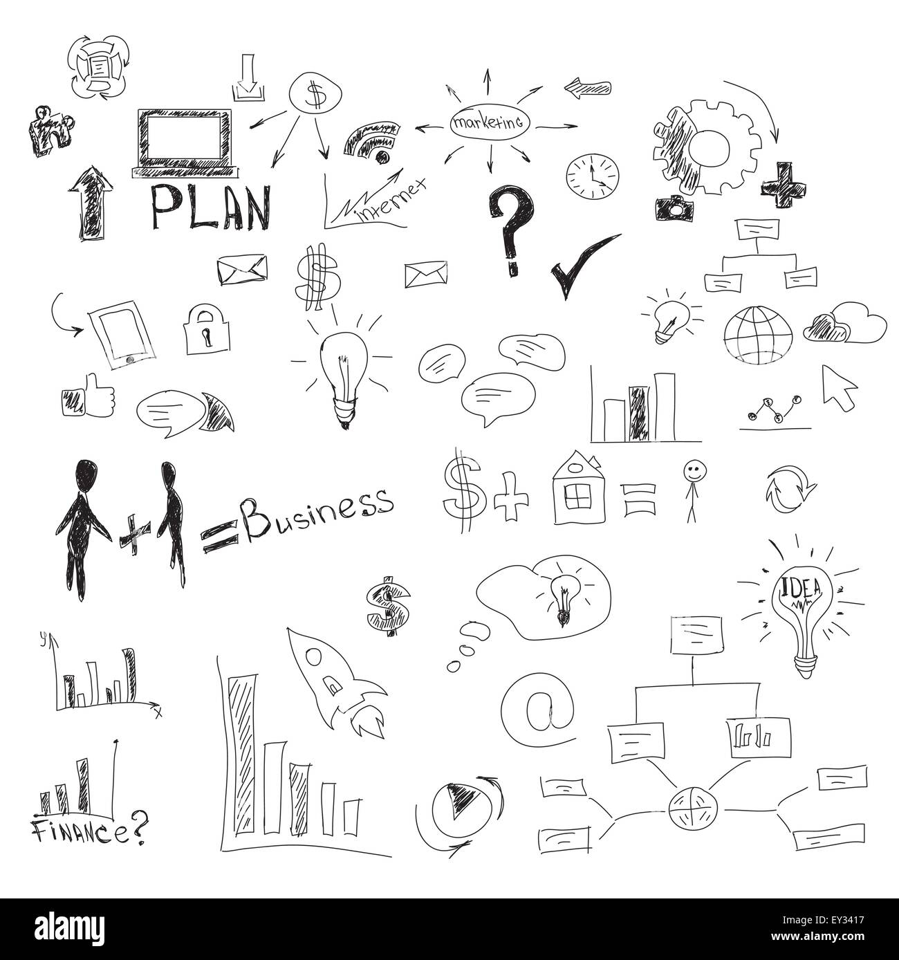 Graphical symbols on white. Vector illustration Stock Vector Image ...