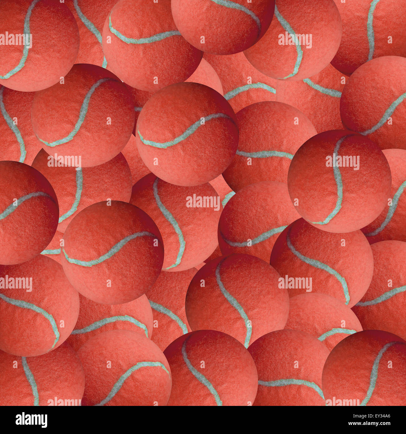 exotic red color tennis ball as sport background Stock Photo - Alamy
