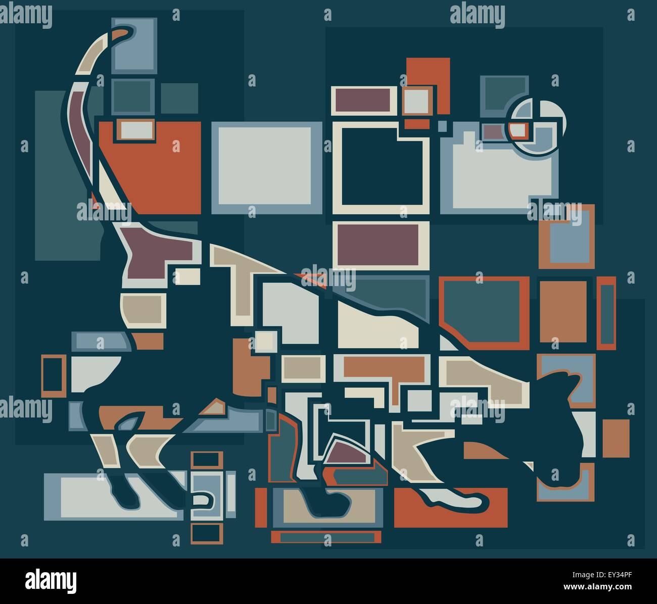 Cat smelling Stock Vector Images - Alamy