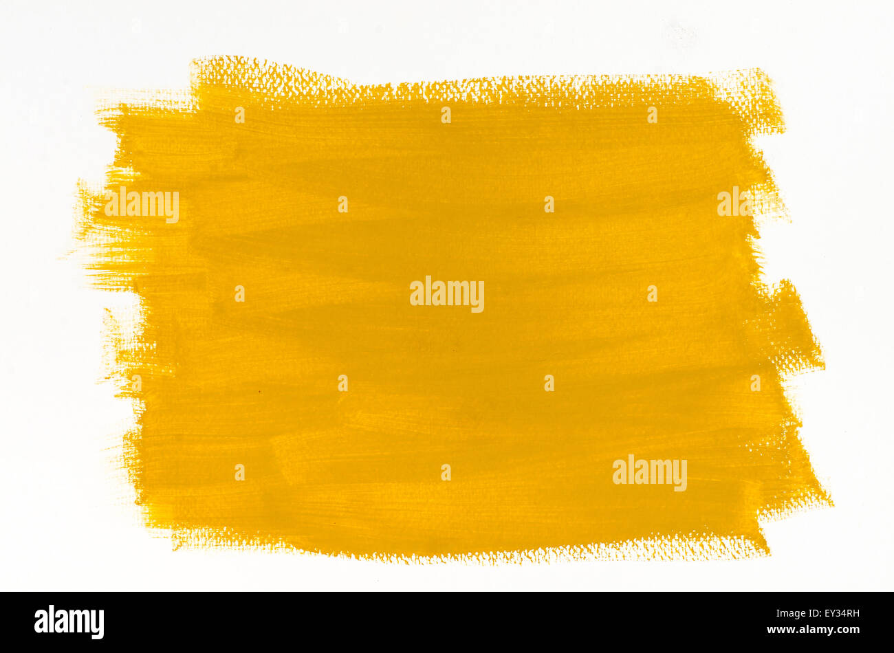 yellow painted background on white paper Stock Photo - Alamy