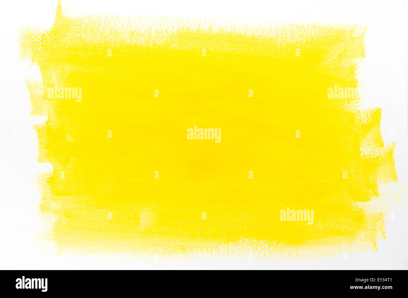 yellow painted background on white paper Stock Photo - Alamy