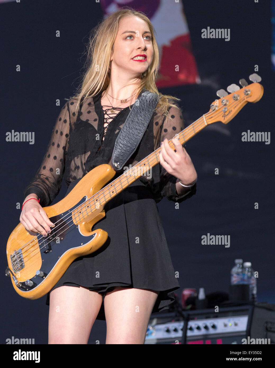Chicago, Illinois, USA. 19th July, 2015. Musician ESTE HAIM of Haim ...