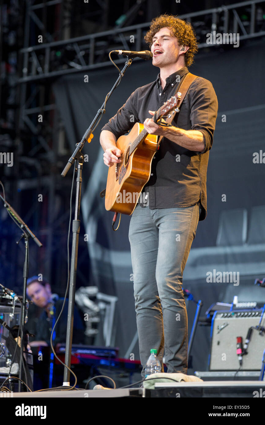Chicago, Illinois, USA. 19th July, 2015. Singer VANCE JOY performs live ...