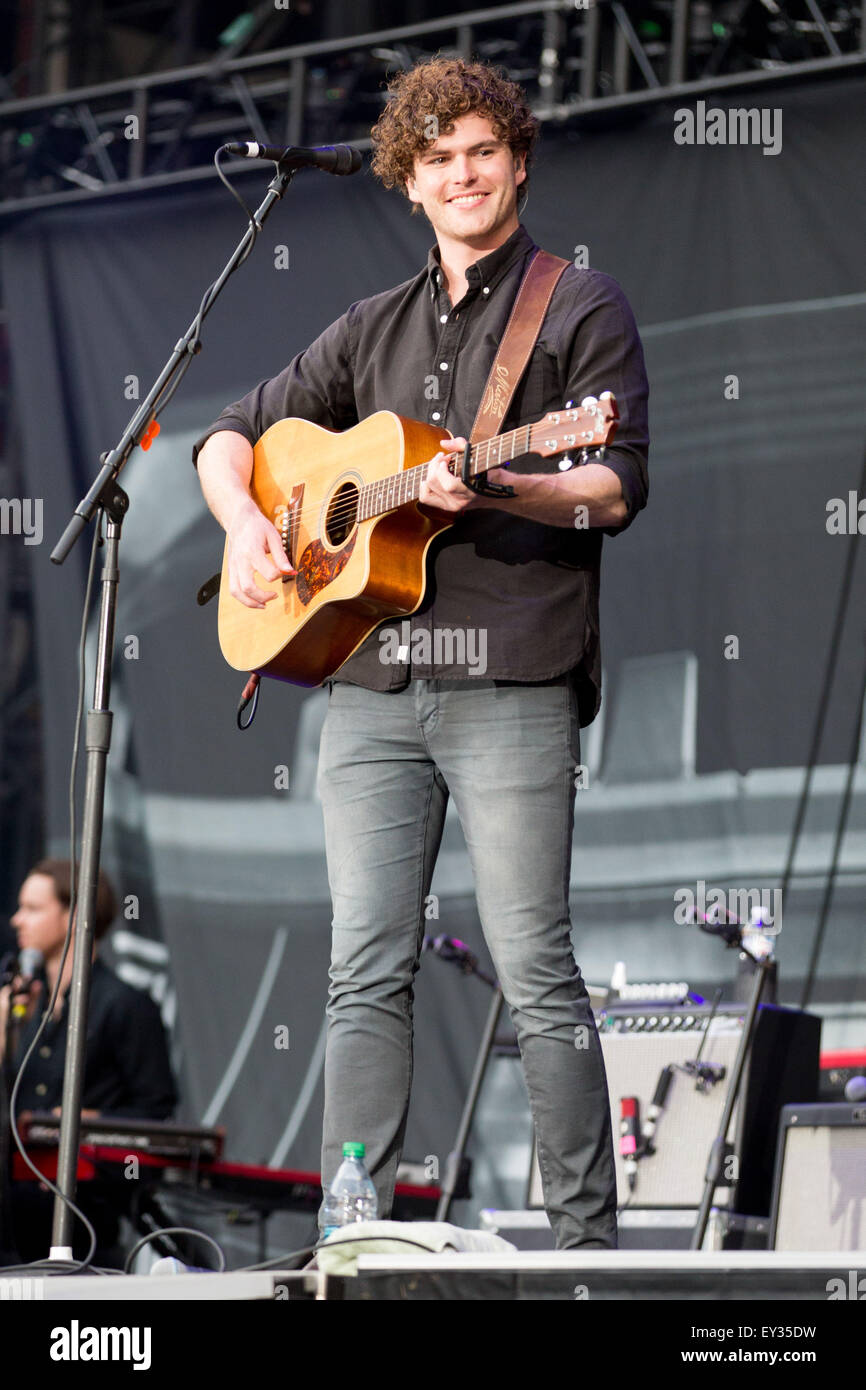 Chicago, Illinois, USA. 19th July, 2015. Singer VANCE JOY performs live ...