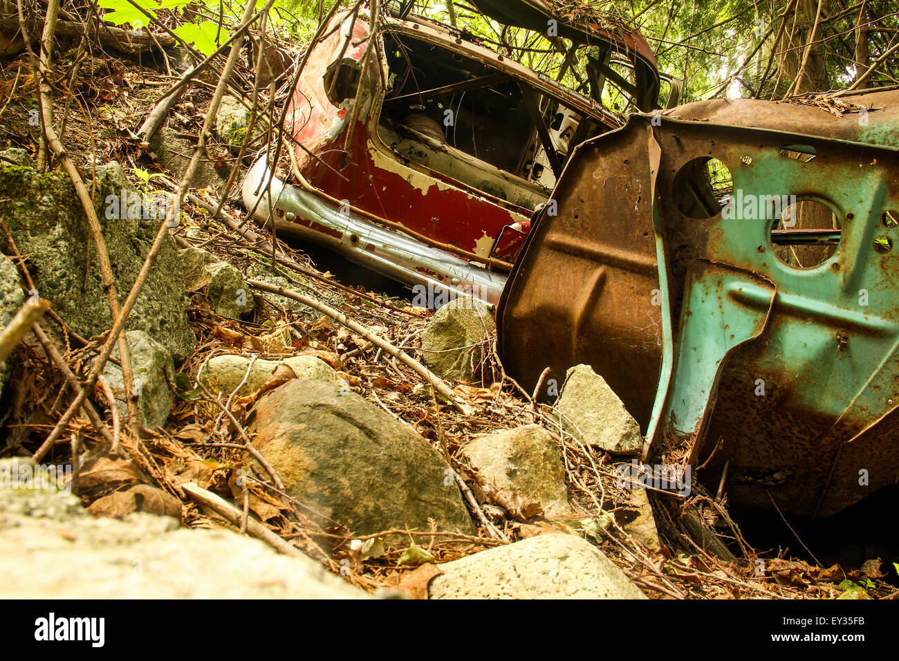 Abandoned cars mountains hi-res stock photography and images - Alamy