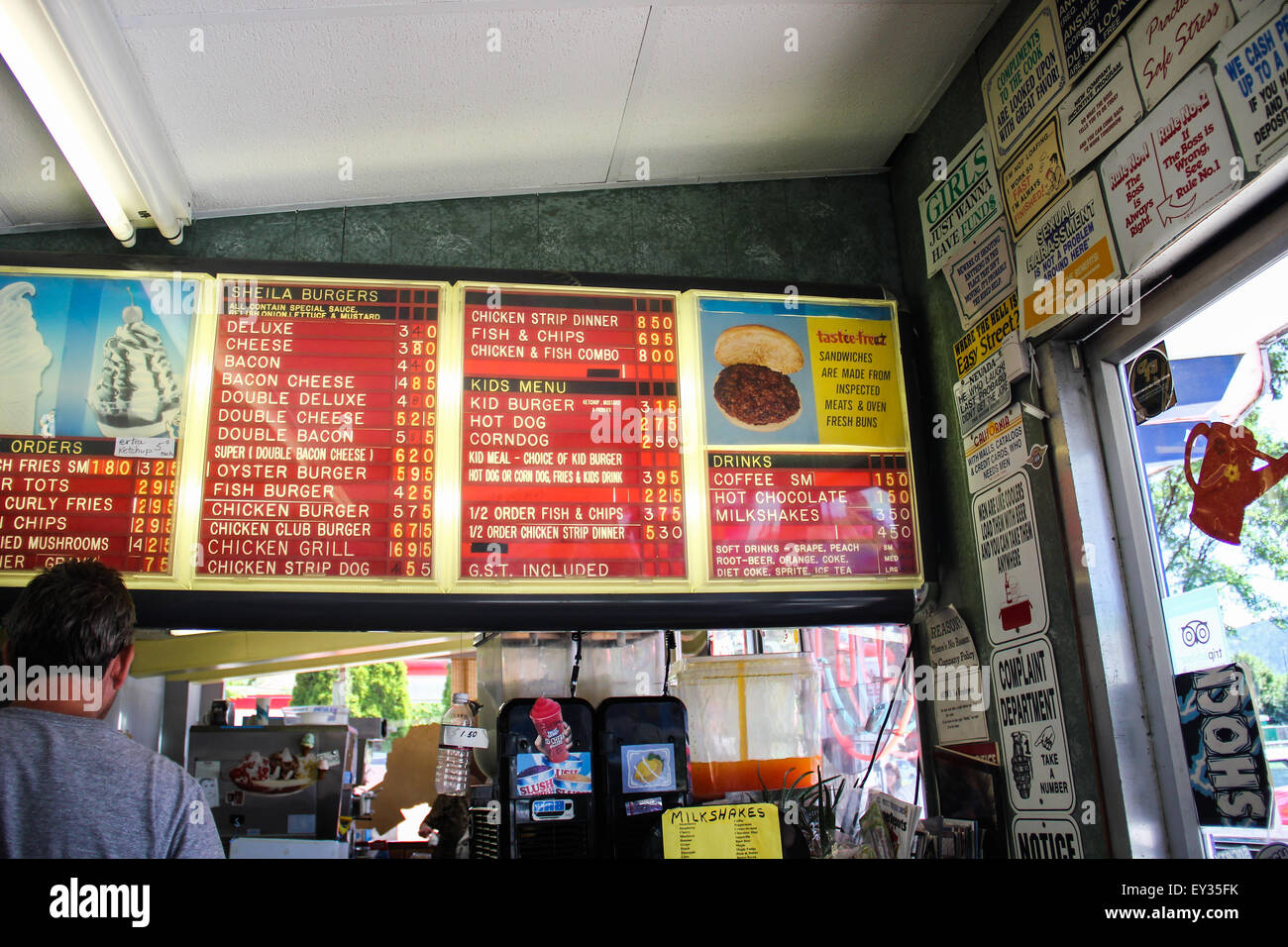 Burger place hi-res stock photography and images - Alamy