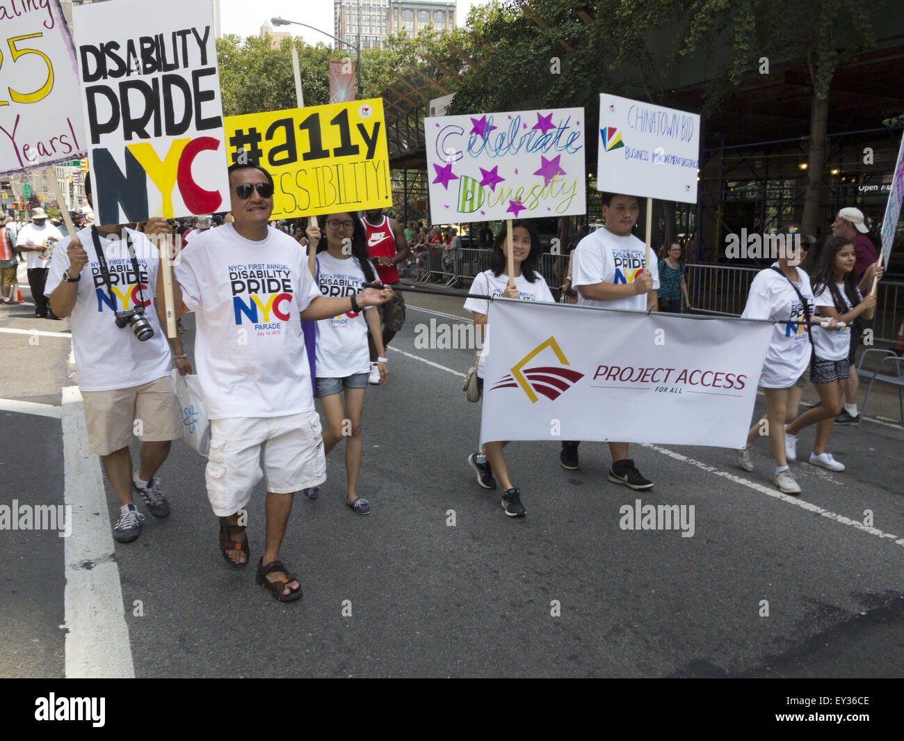 People with disabilities and their supporters march in the first Annual ...