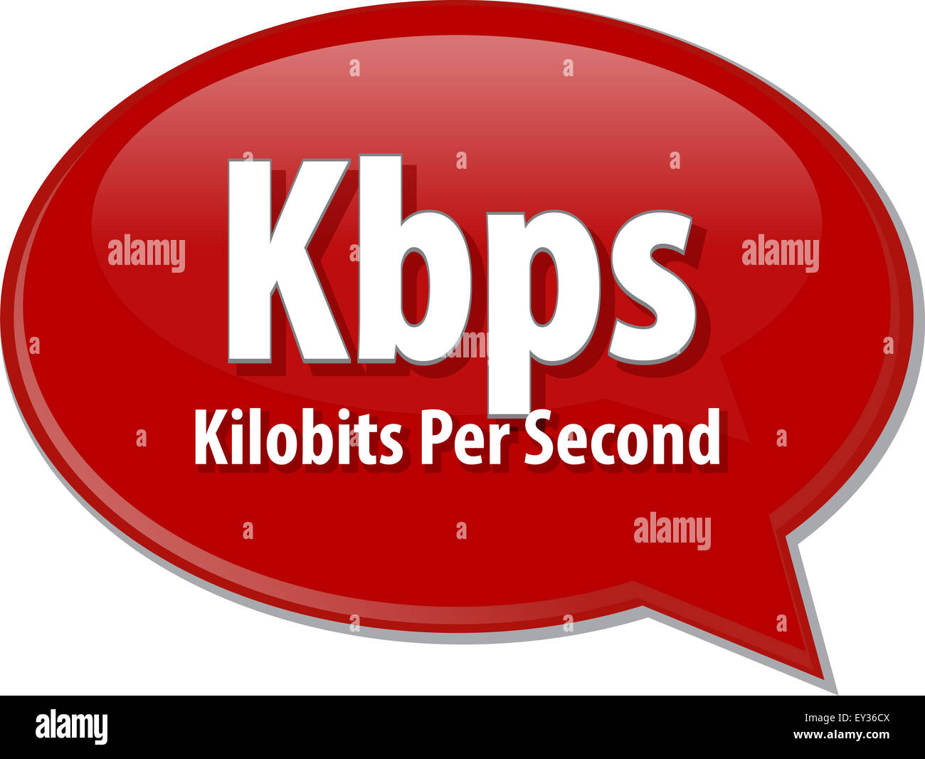 Speech bubble illustration of information technology acronym ...
