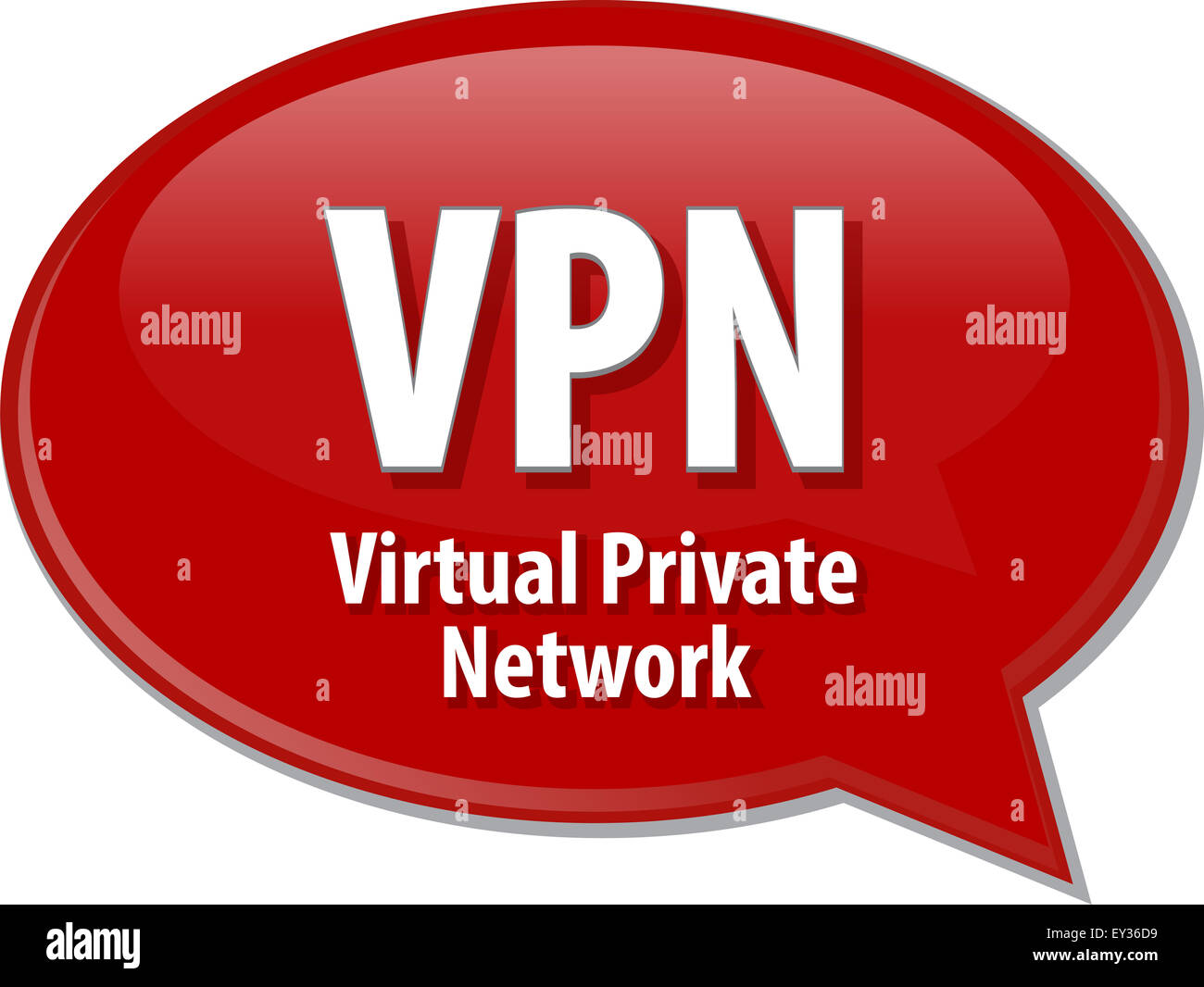 Speech bubble illustration of information technology acronym ...