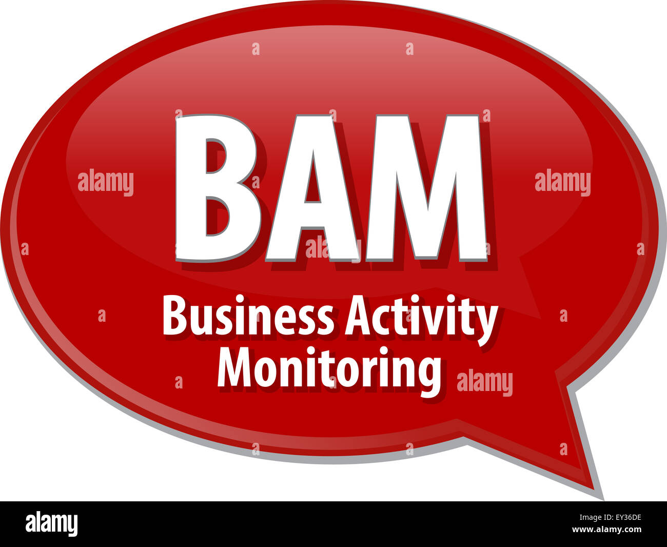 Speech bubble illustration of information technology acronym ...