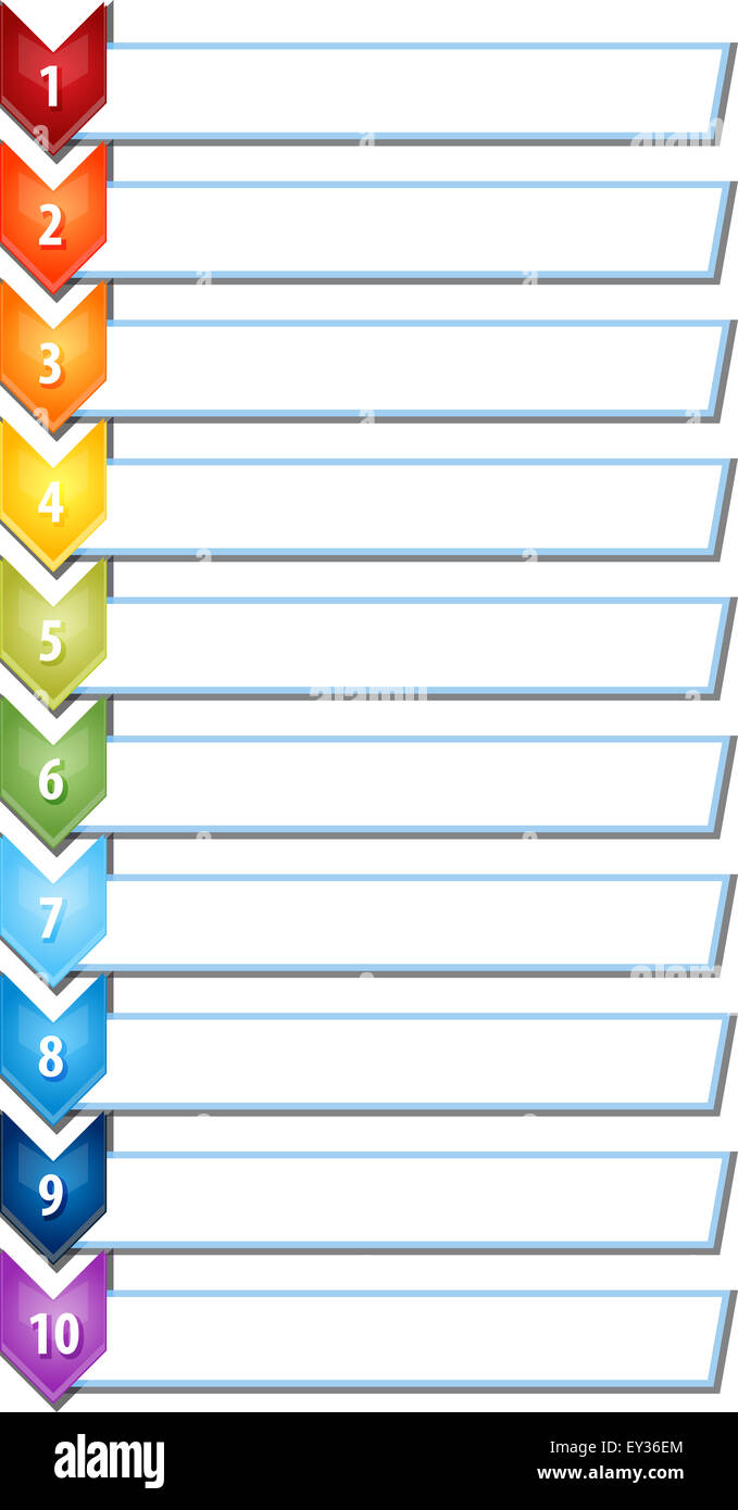 blank business strategy concept infographic chevron list diagram ...