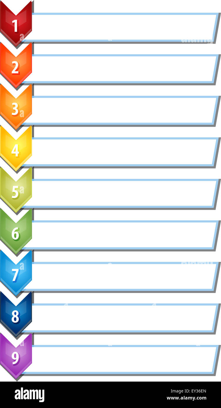 blank business strategy concept infographic chevron list diagram ...