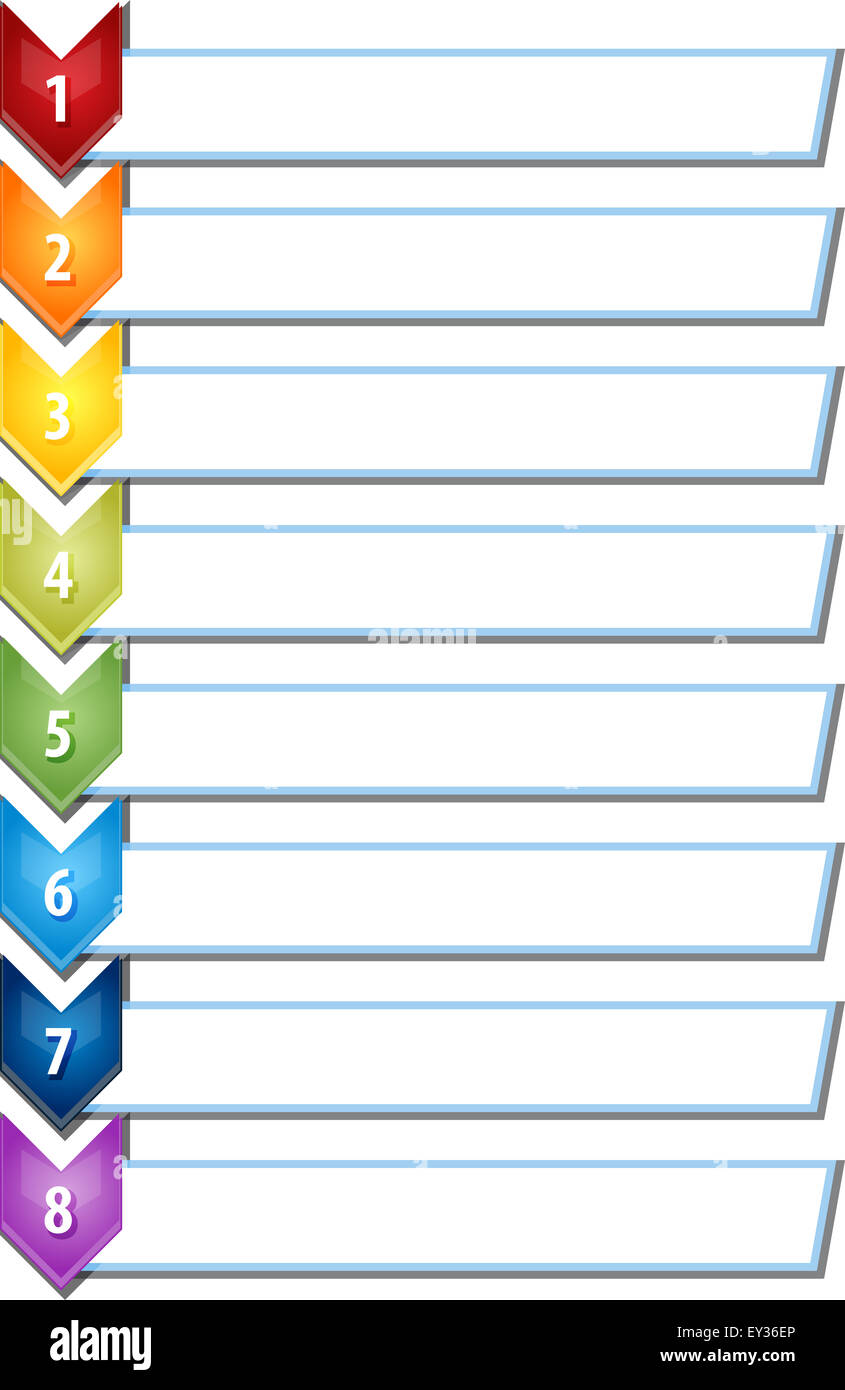 blank business strategy concept infographic chevron list diagram ...