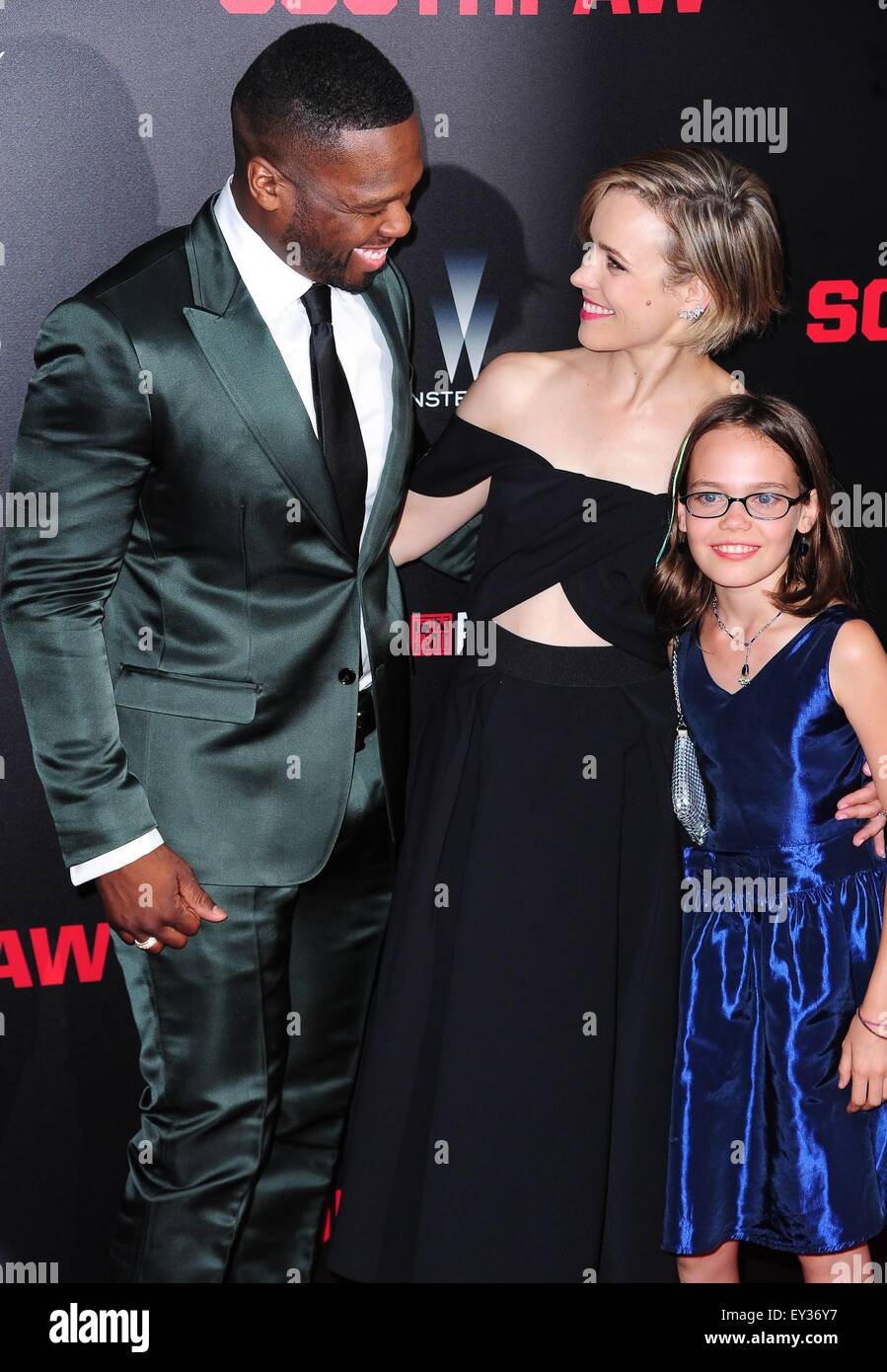 New York, NY, USA. 20th July, 2015. Curtis Jackson, 50 Cent, Rachel ...