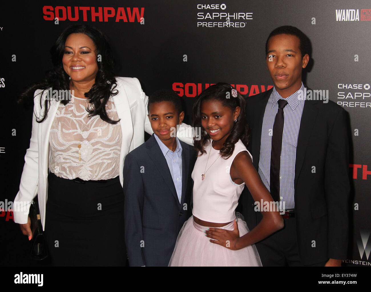 New York, New York, USA. 20th July, 2015. LLELA FUQUA and family attend ...