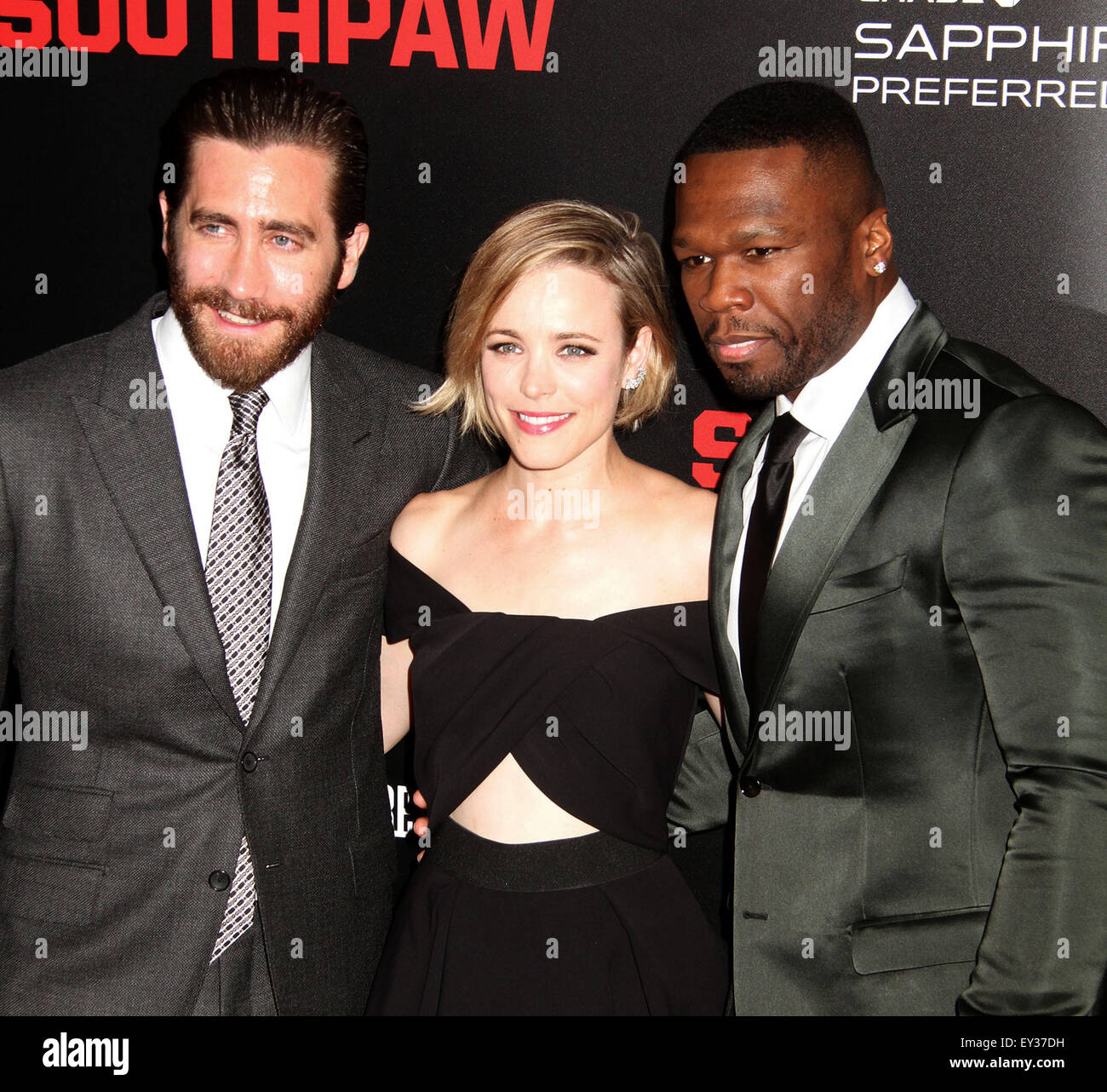 New York, New York, USA. 20th July, 2015. Actor JAKE GYLLENHAAL, RACHEL ...