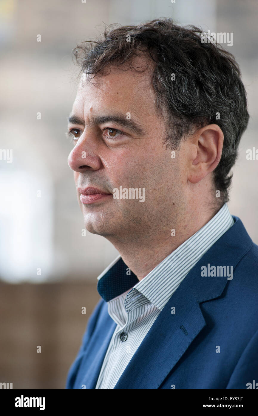 British political scientist David Runciman appearing at the Edinburgh ...