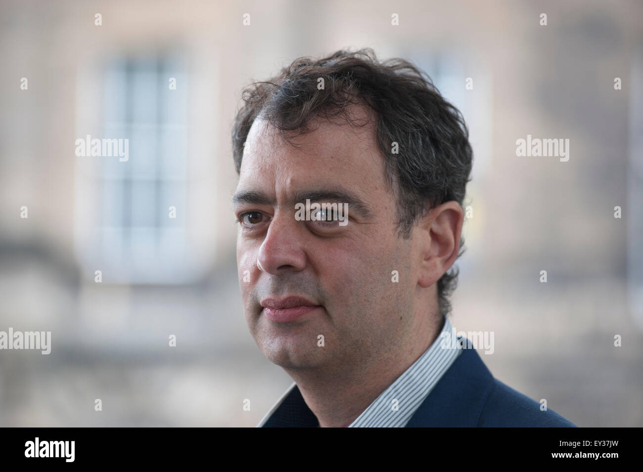 British political scientist David Runciman appearing at the Edinburgh ...