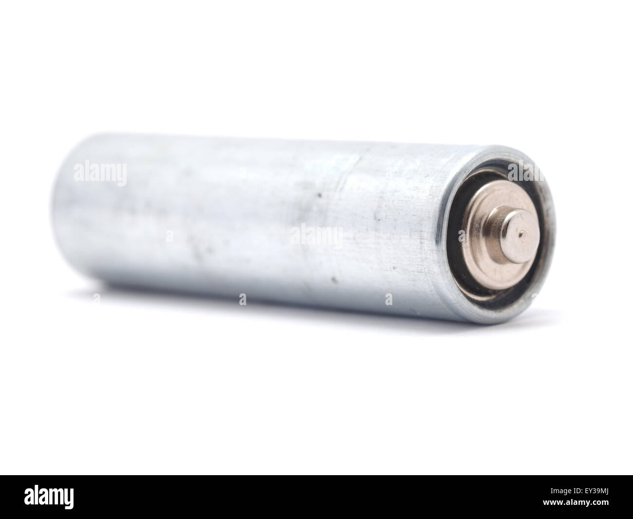 battery on a white background Stock Photo - Alamy