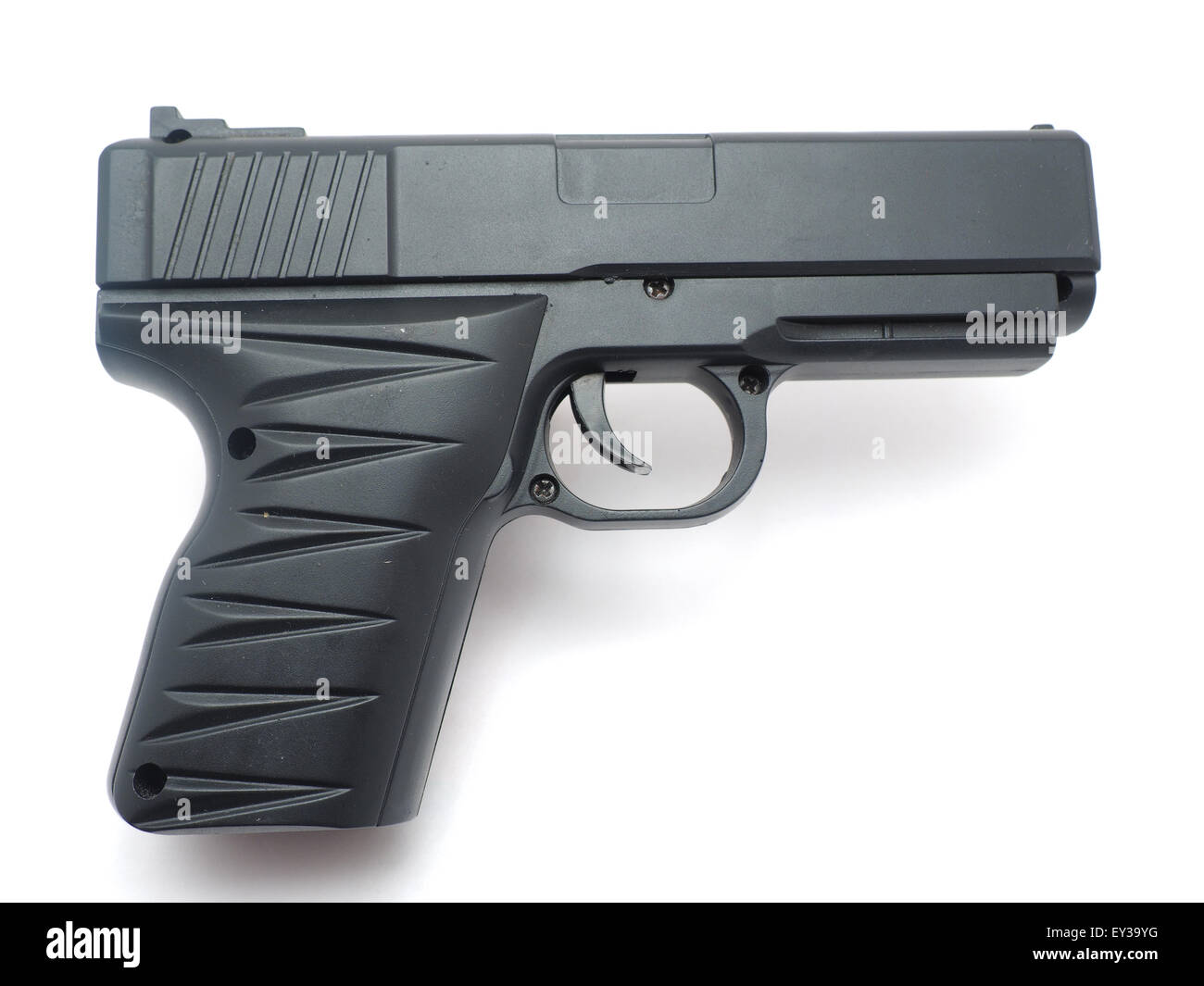 gun on a white background Stock Photo - Alamy