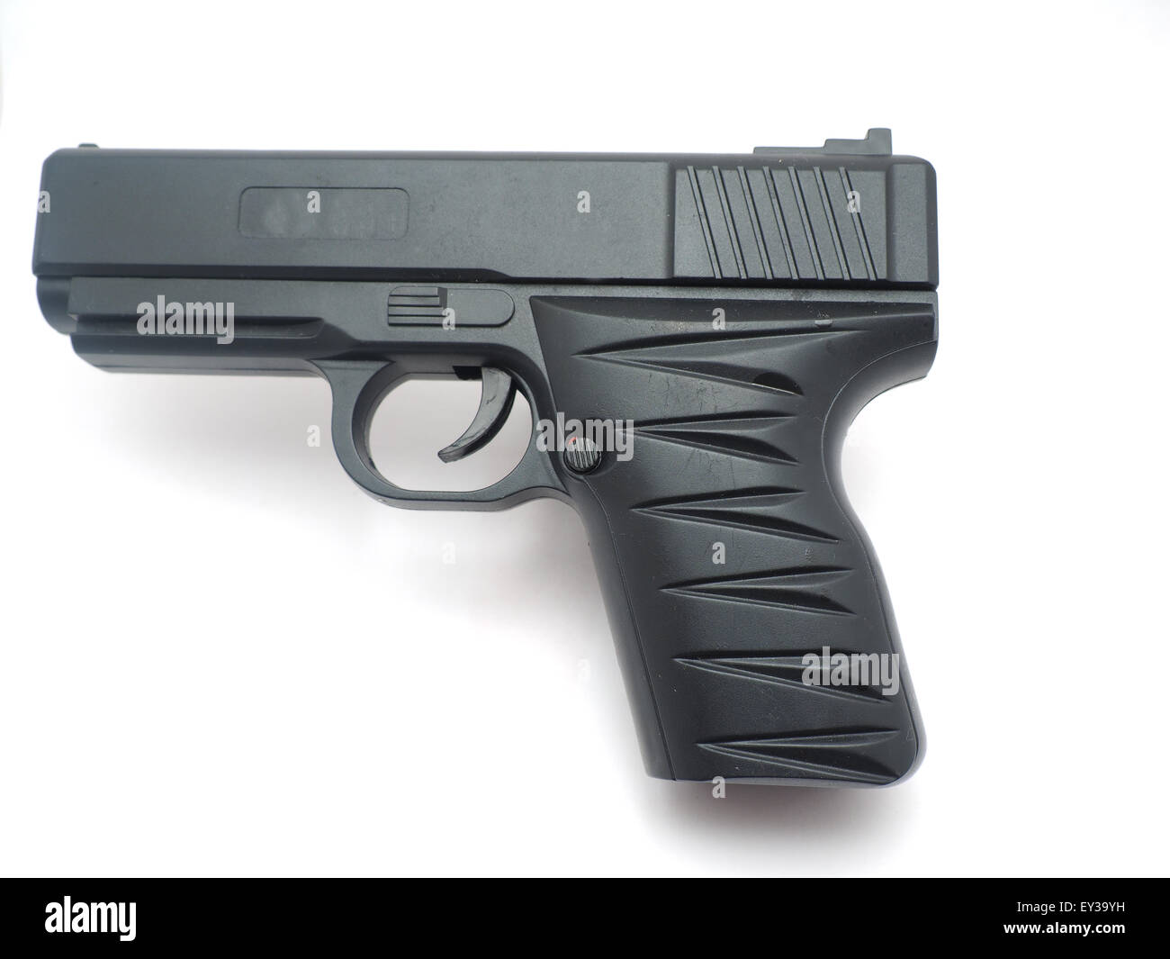 gun on a white background Stock Photo - Alamy