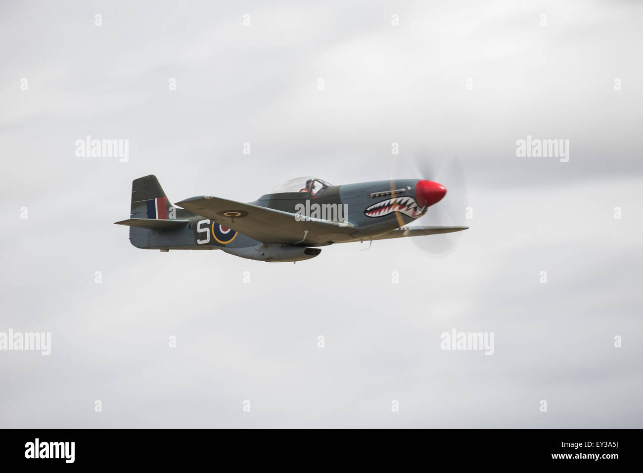 Preserved North American P-51D Mustang fighter aircraft in the colour ...