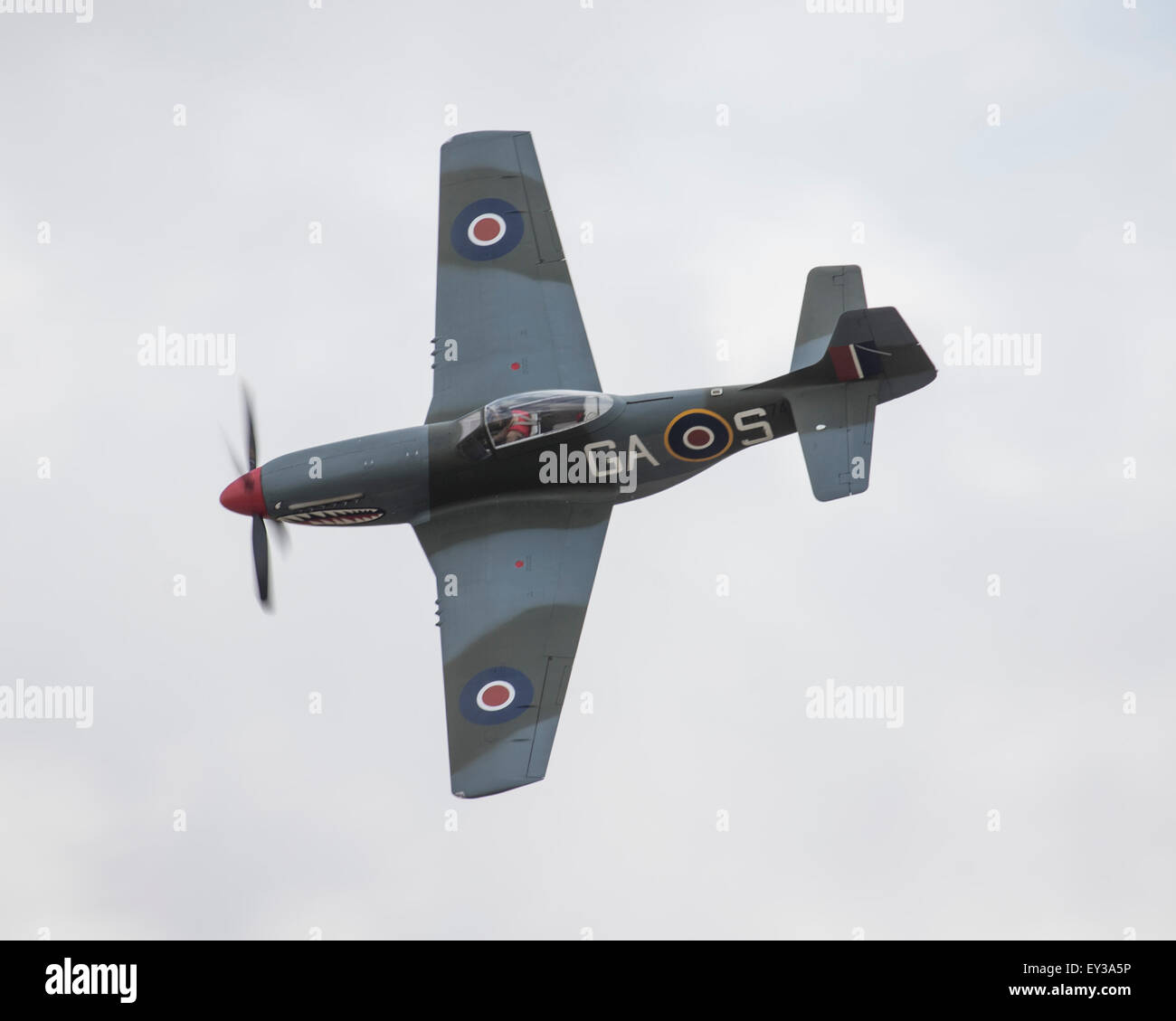 Preserved North American P-51D Mustang fighter aircraft in the colour ...