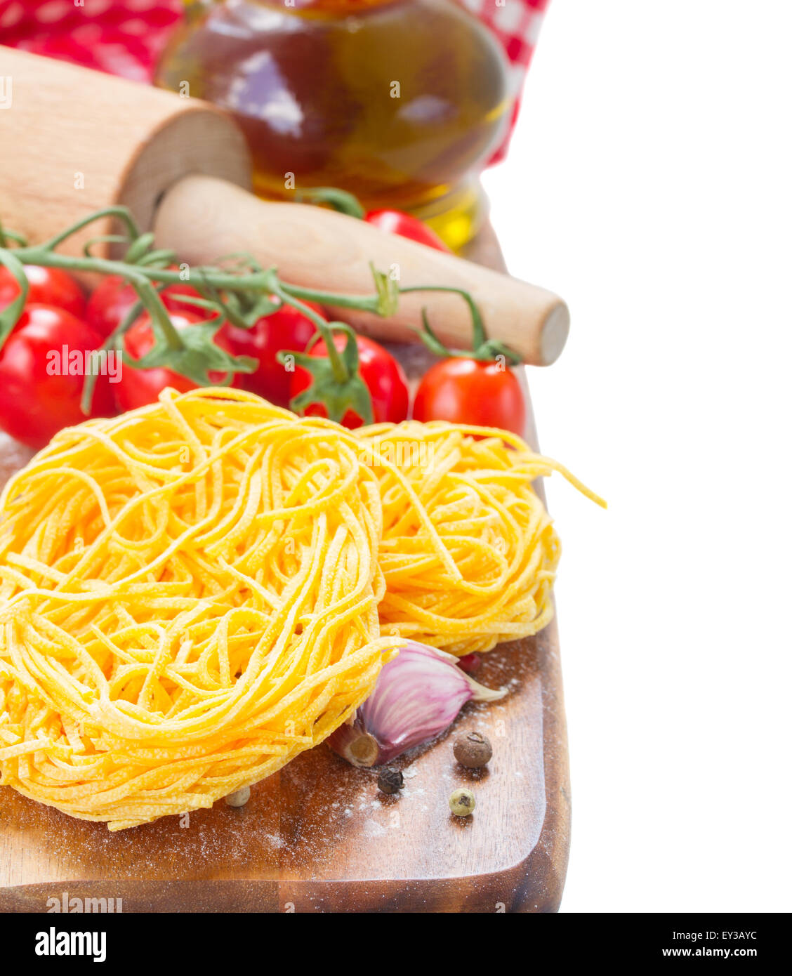 Tonarelli raw pasta Stock Photo - Alamy