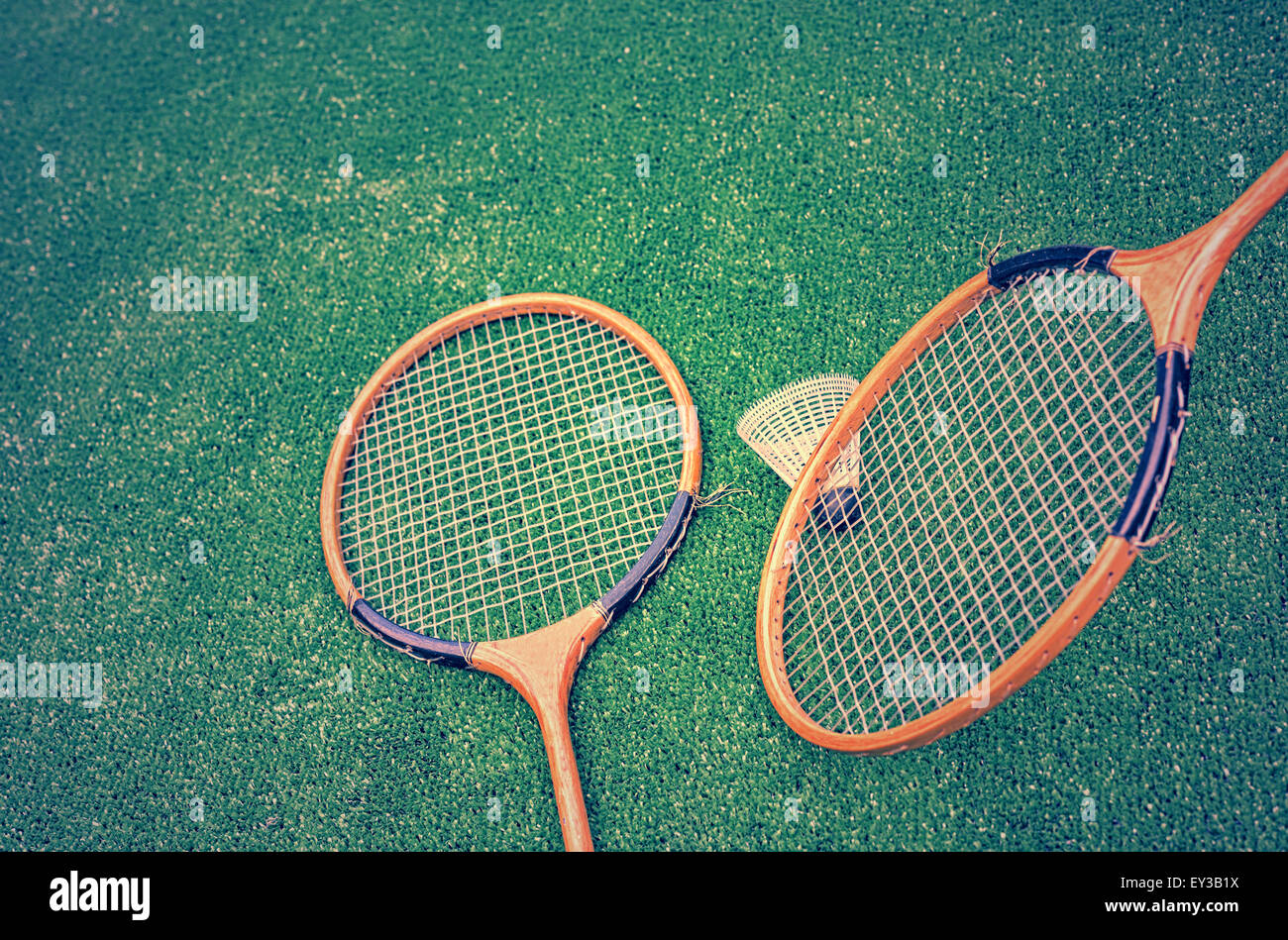 Vintage badminton racquets hi-res stock photography and images - Alamy