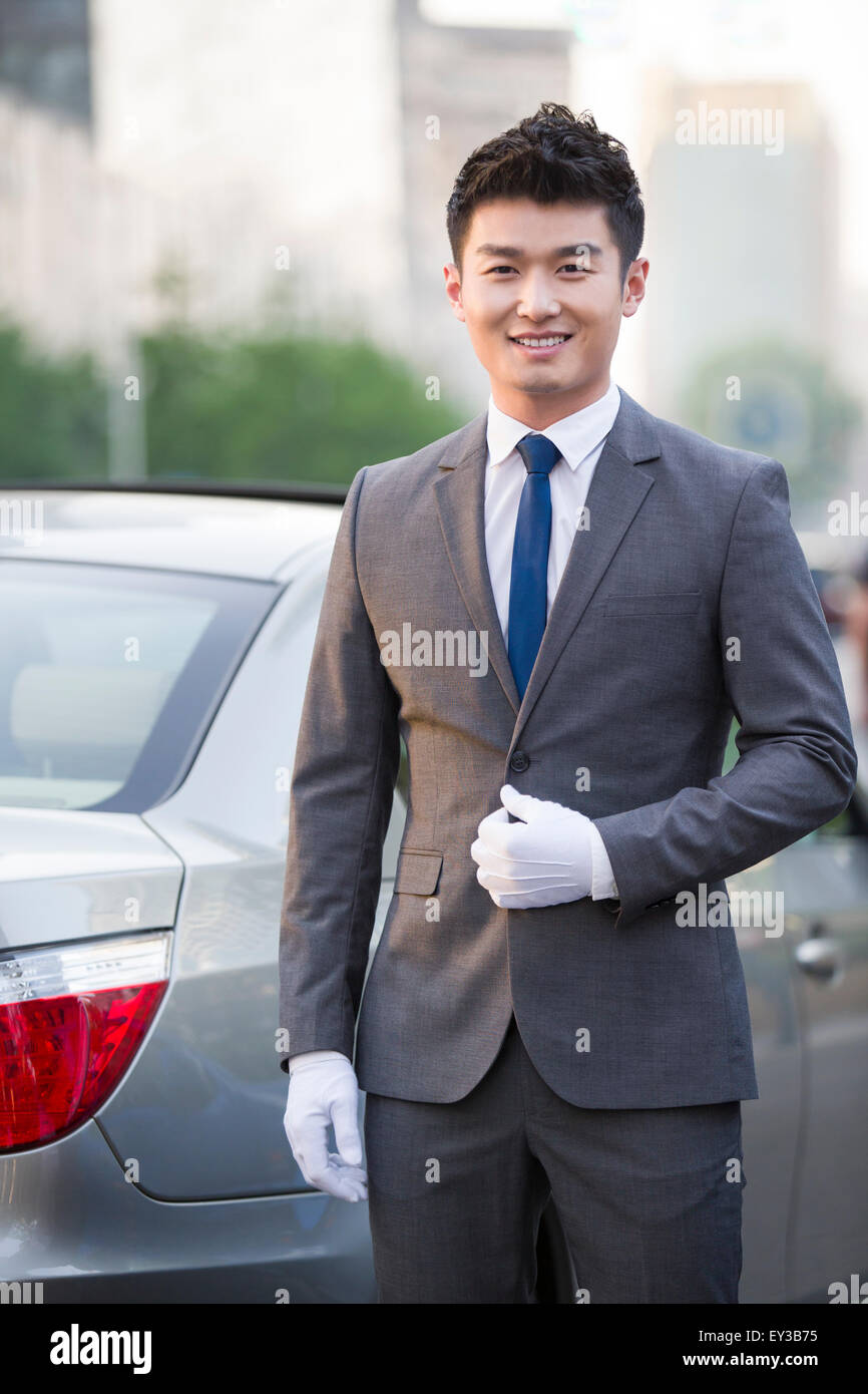 Full length portrait driver hi-res stock photography and images - Alamy