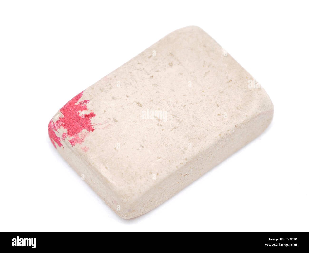 eraser on a white background Stock Photo - Alamy