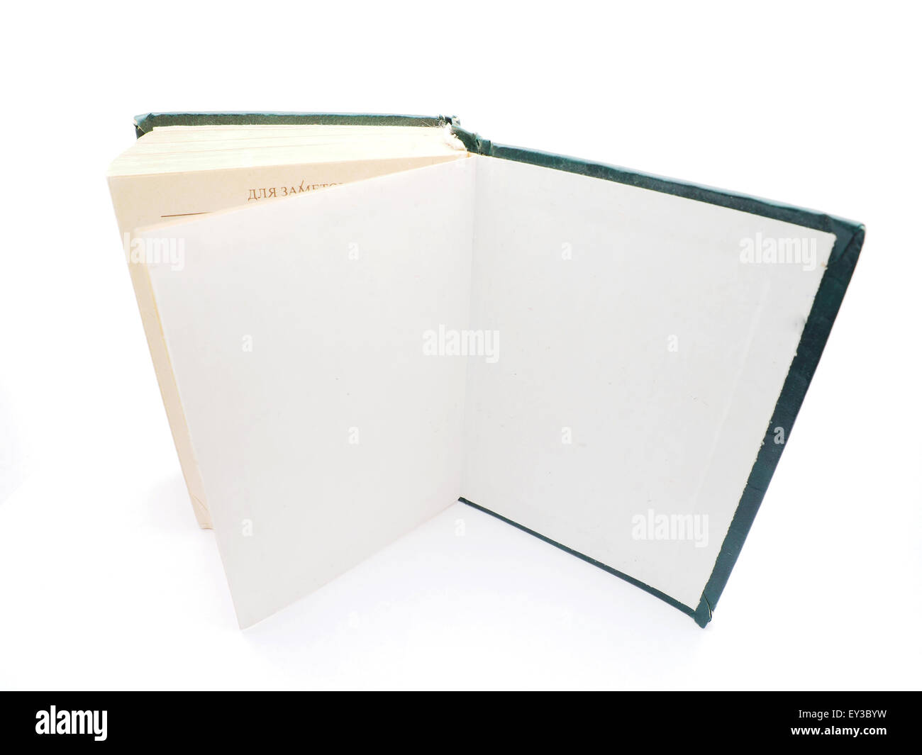 green book on white background Stock Photo - Alamy