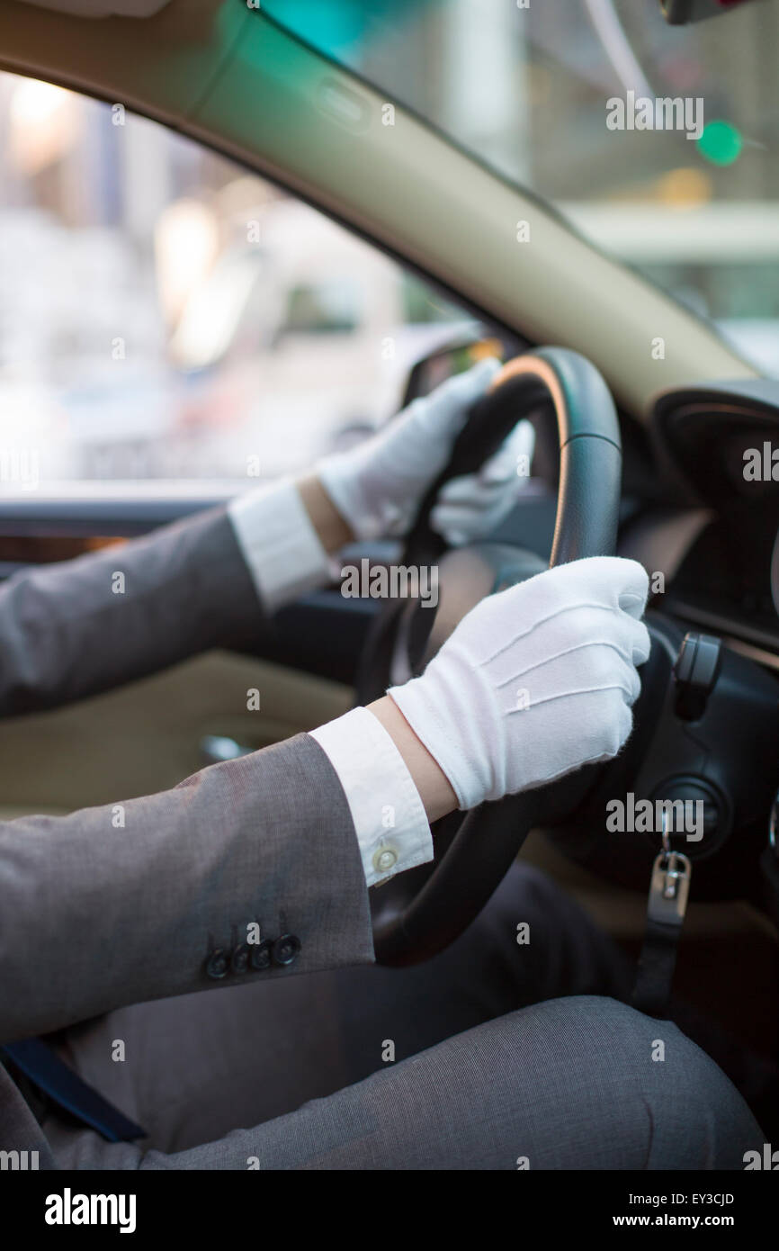 Chauffeur driving car hi-res stock photography and images - Alamy