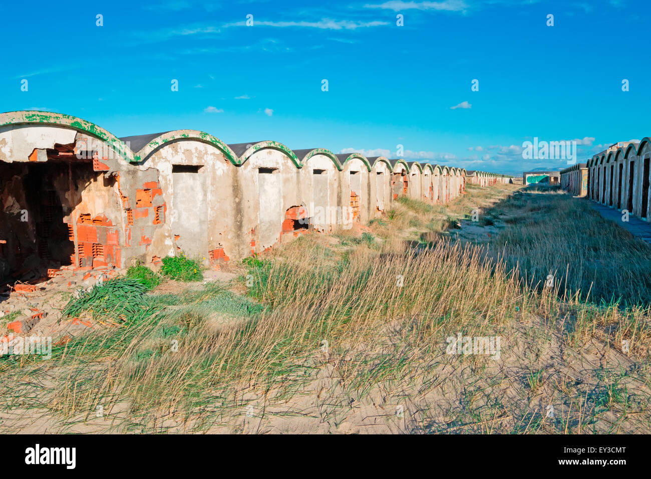 old changing room on the sand Stock Photo - Alamy