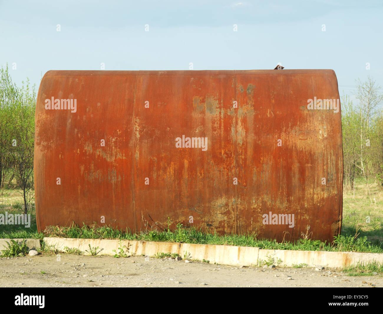 large cistern near the road Stock Photo - Alamy