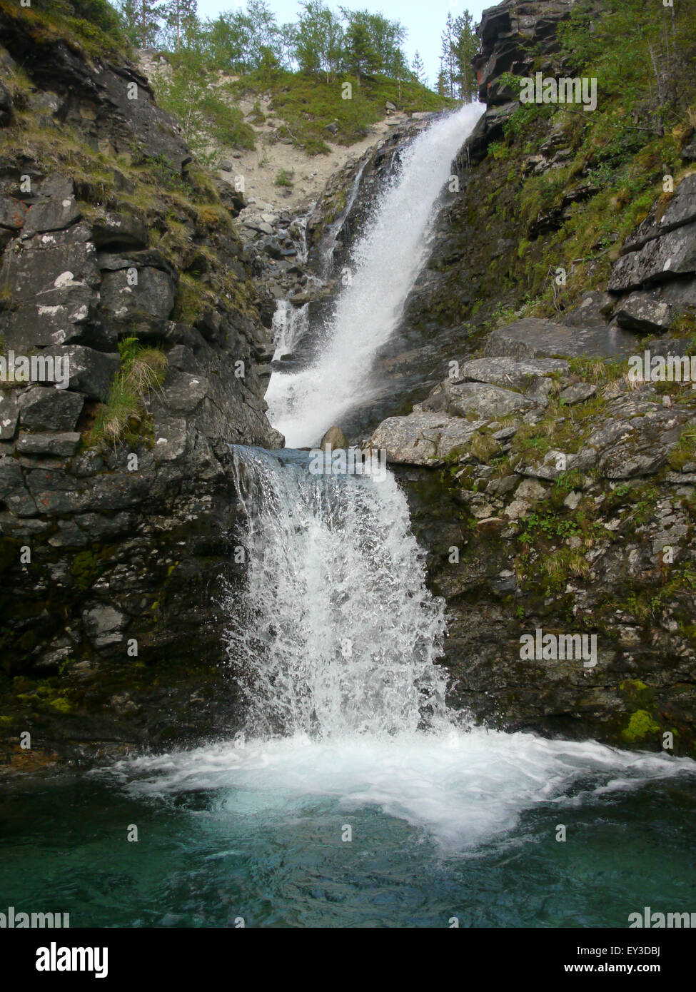 Waterfalls in the mountains Hibiny Stock Photo - Alamy