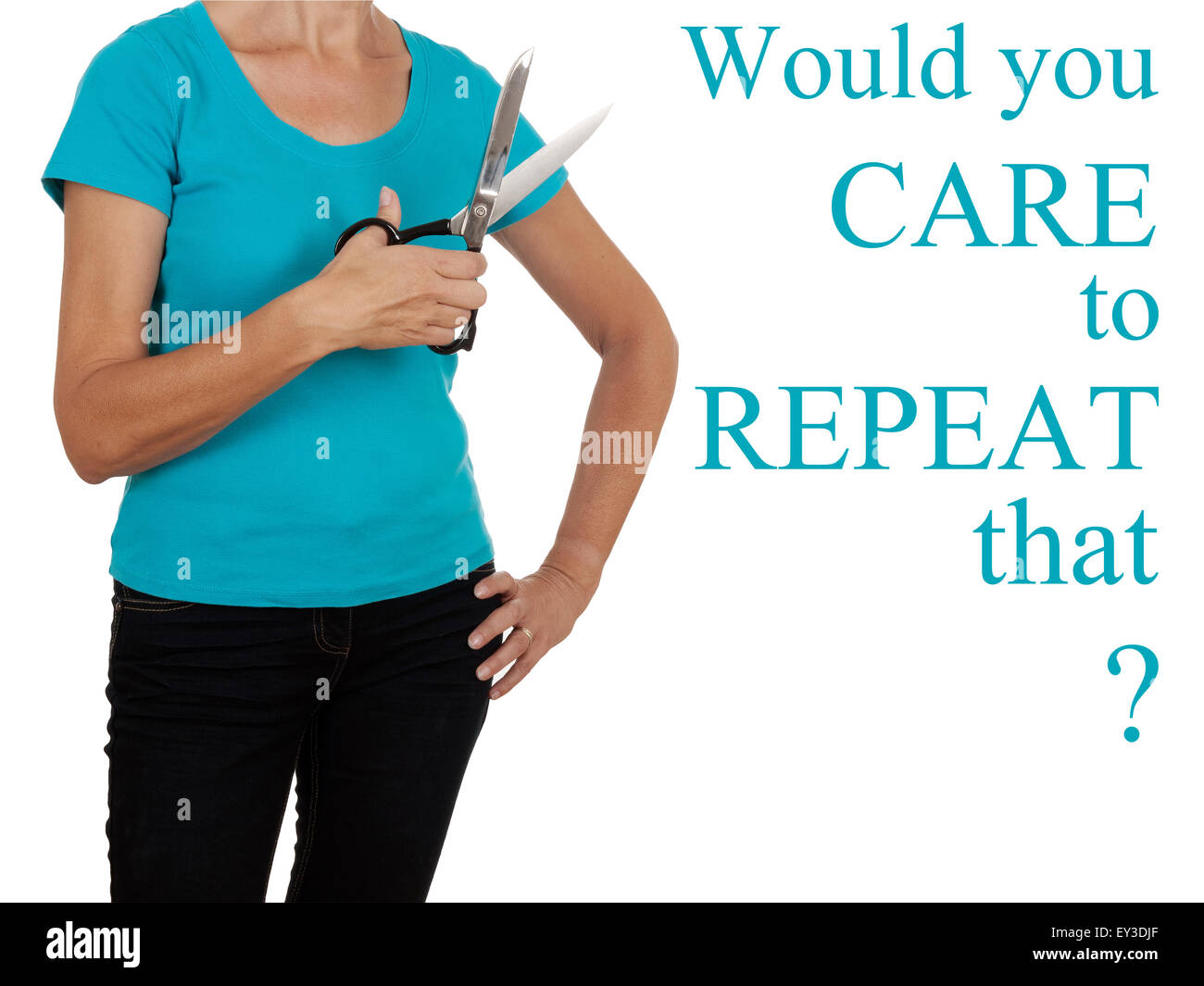 Angry Wife Scissors High Resolution Stock Photography and Images - Alamy