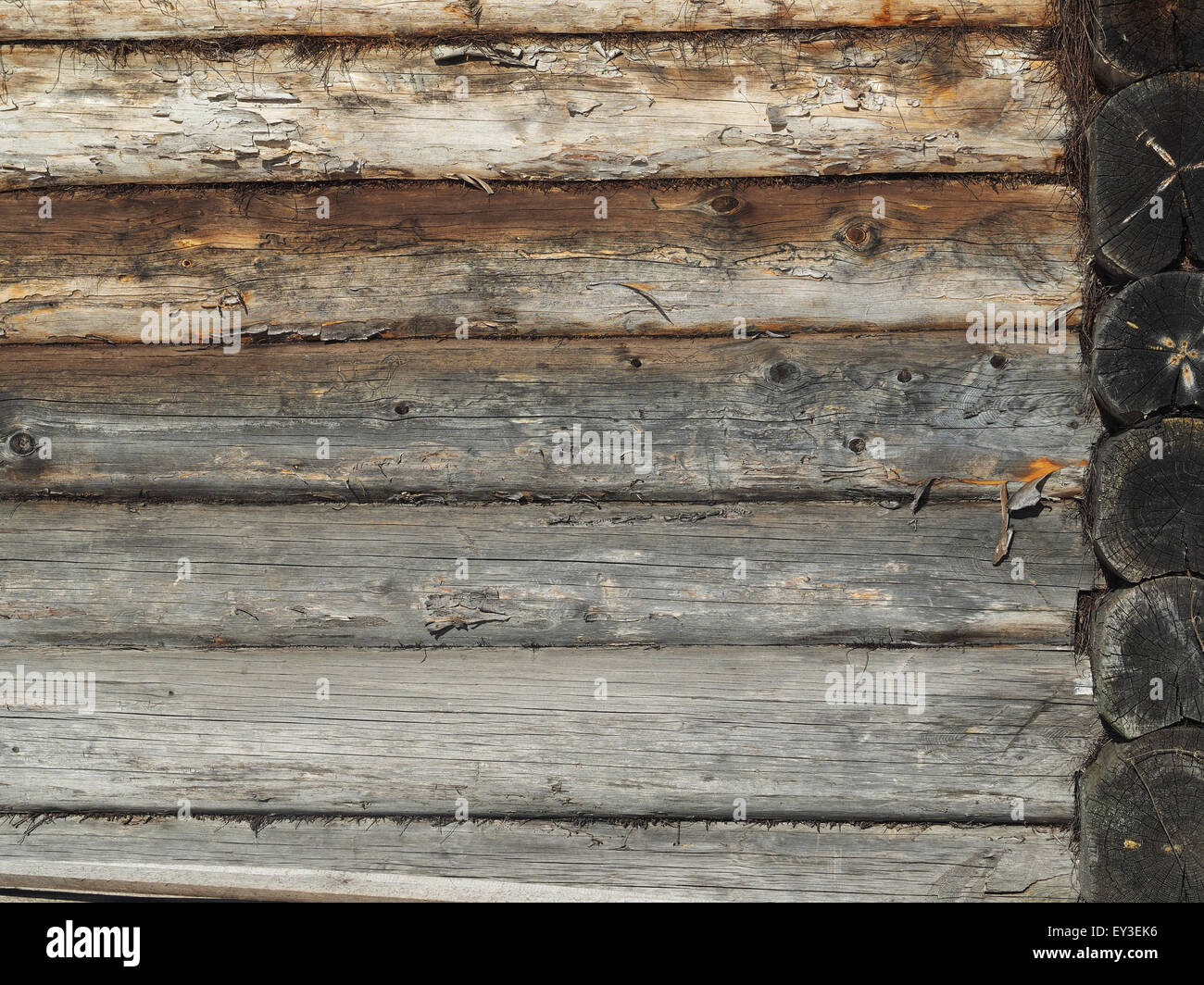 Wooden log walls. background Stock Photo - Alamy