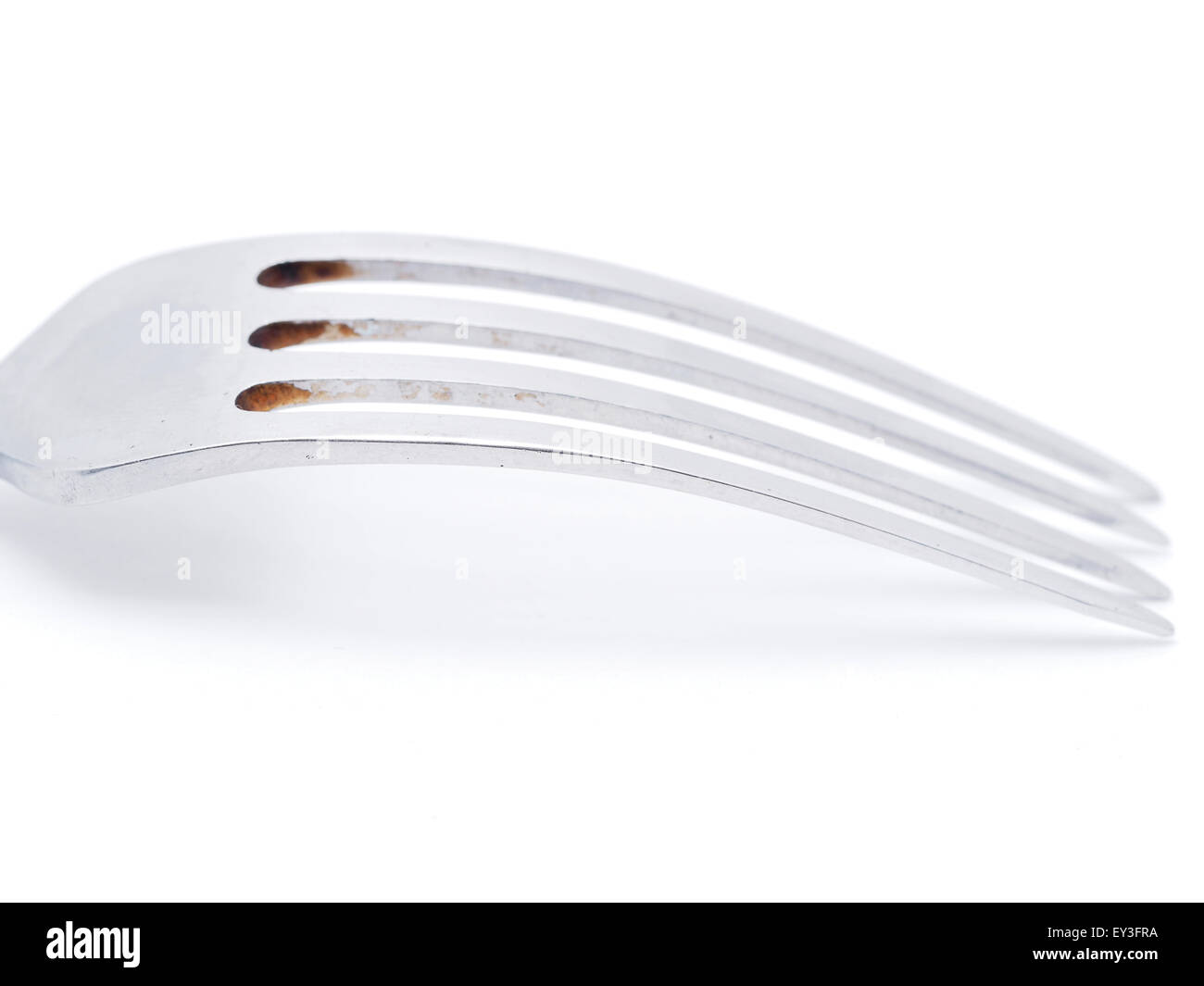 fork on white background Stock Photo - Alamy