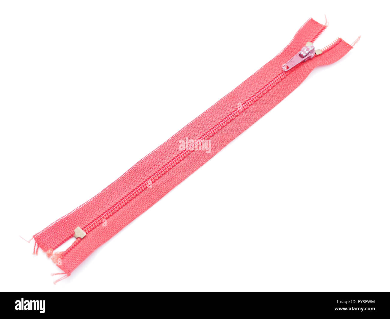 zipper on a white background Stock Photo - Alamy